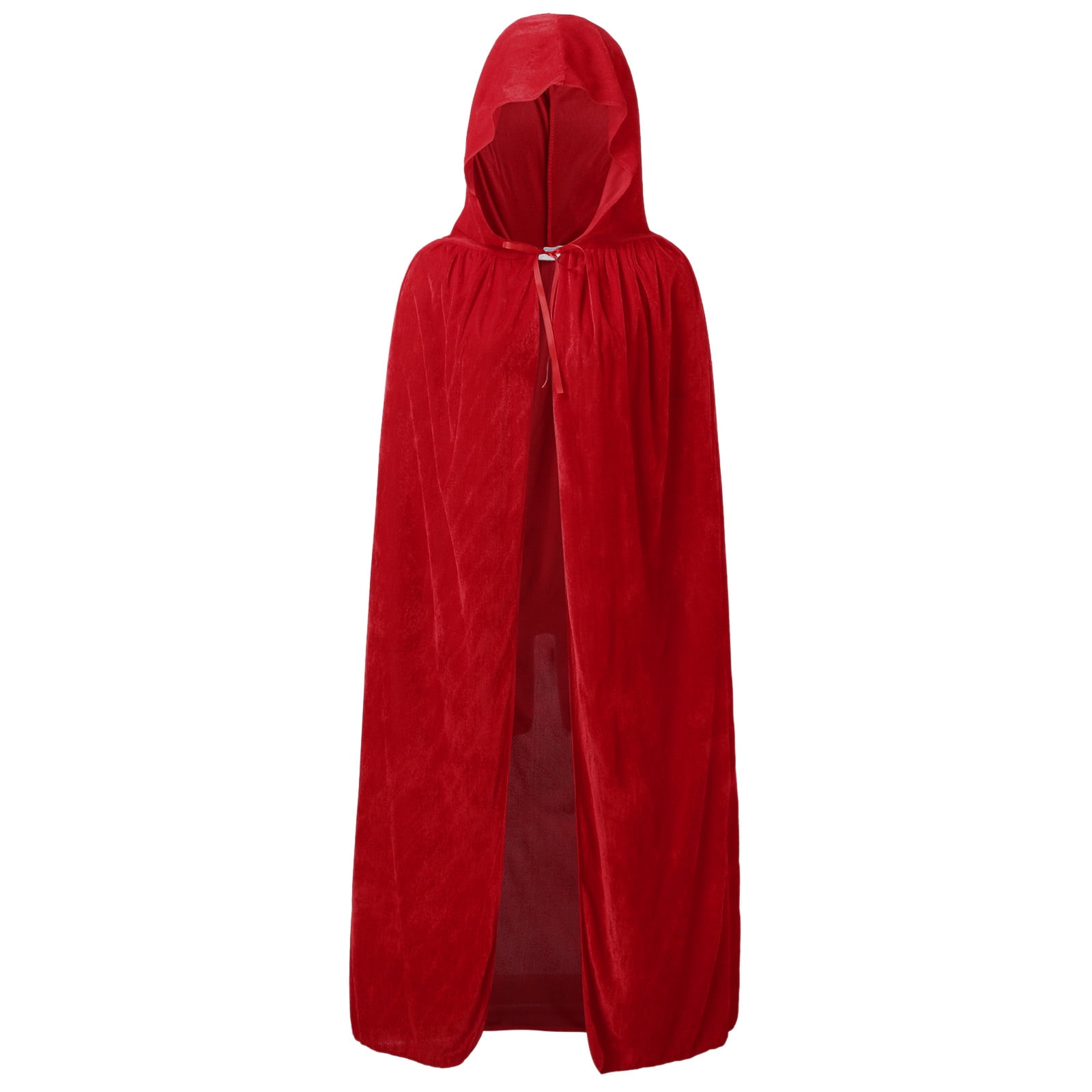 JFGHDG Cloak with Hood Men Medieval Cloak Renaissance Cloak Red Cape ...