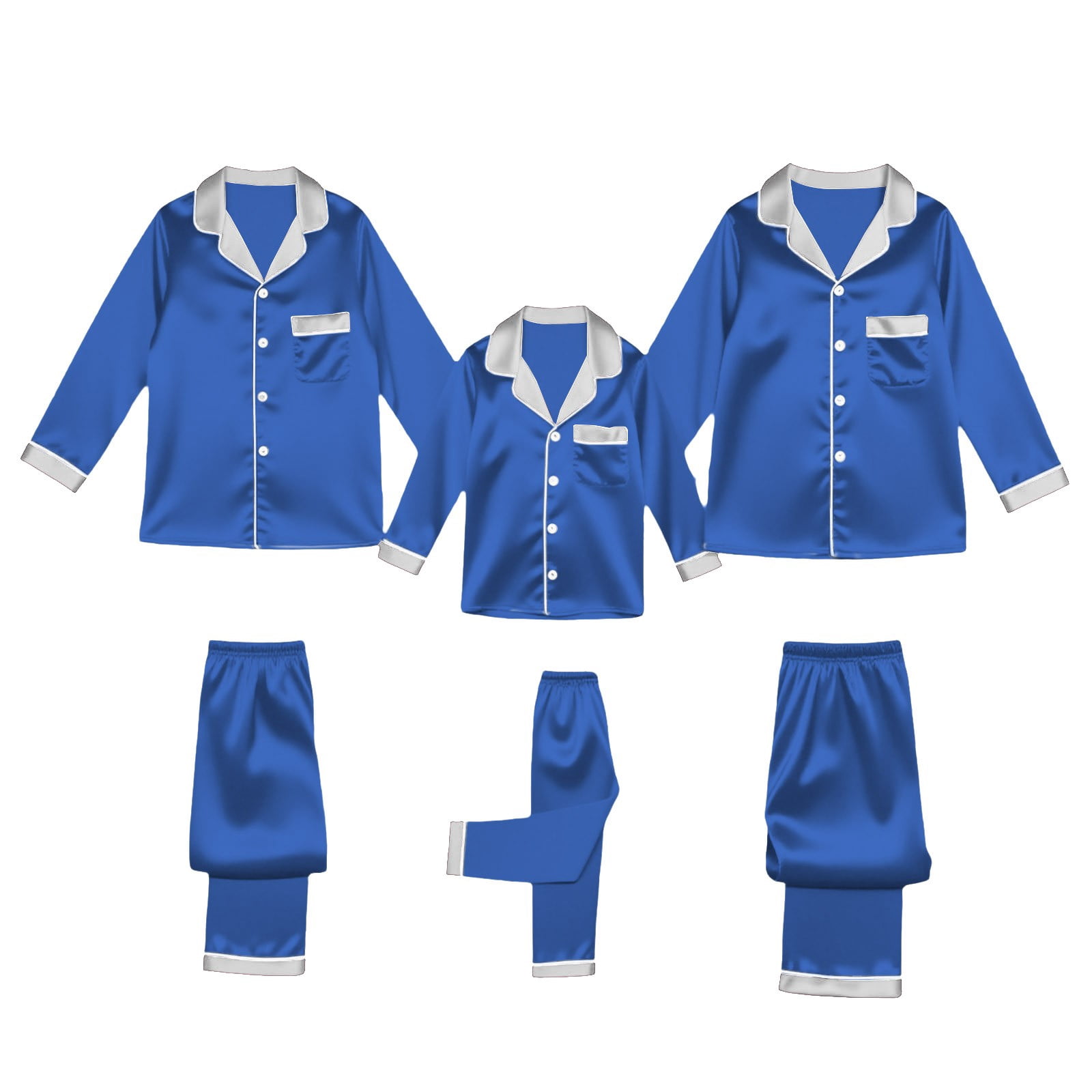 JFGHDG Fall Pajama Set Plus Size Pajamas Christmas Family Pajamas Long ...