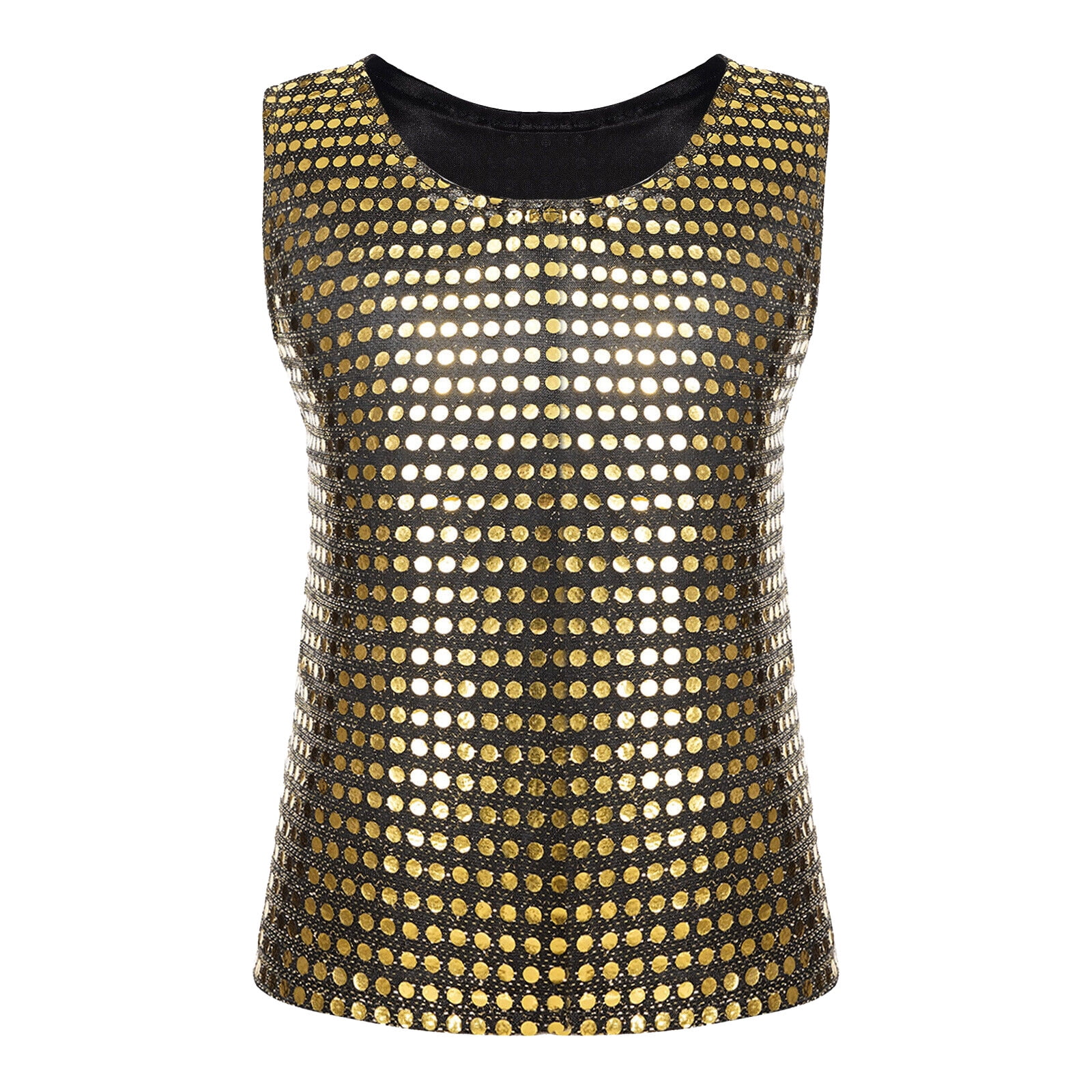 JFHHQ Girl's Fishnet Mesh Tee Shirt Round Neck Short Sleeve Crop Top ...
