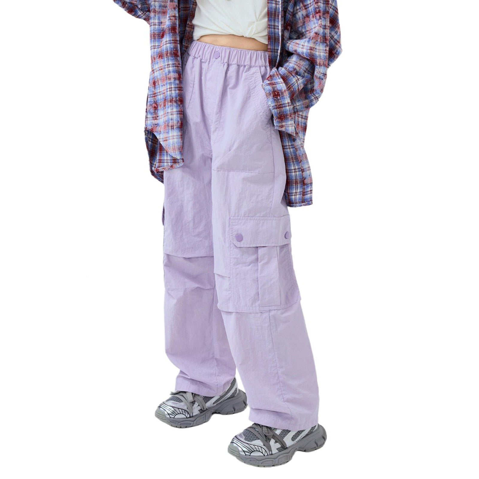 JFHHQ Girls Cargo Pants Girls Lounge Pants Girls Fashion Cargo Pants ...
