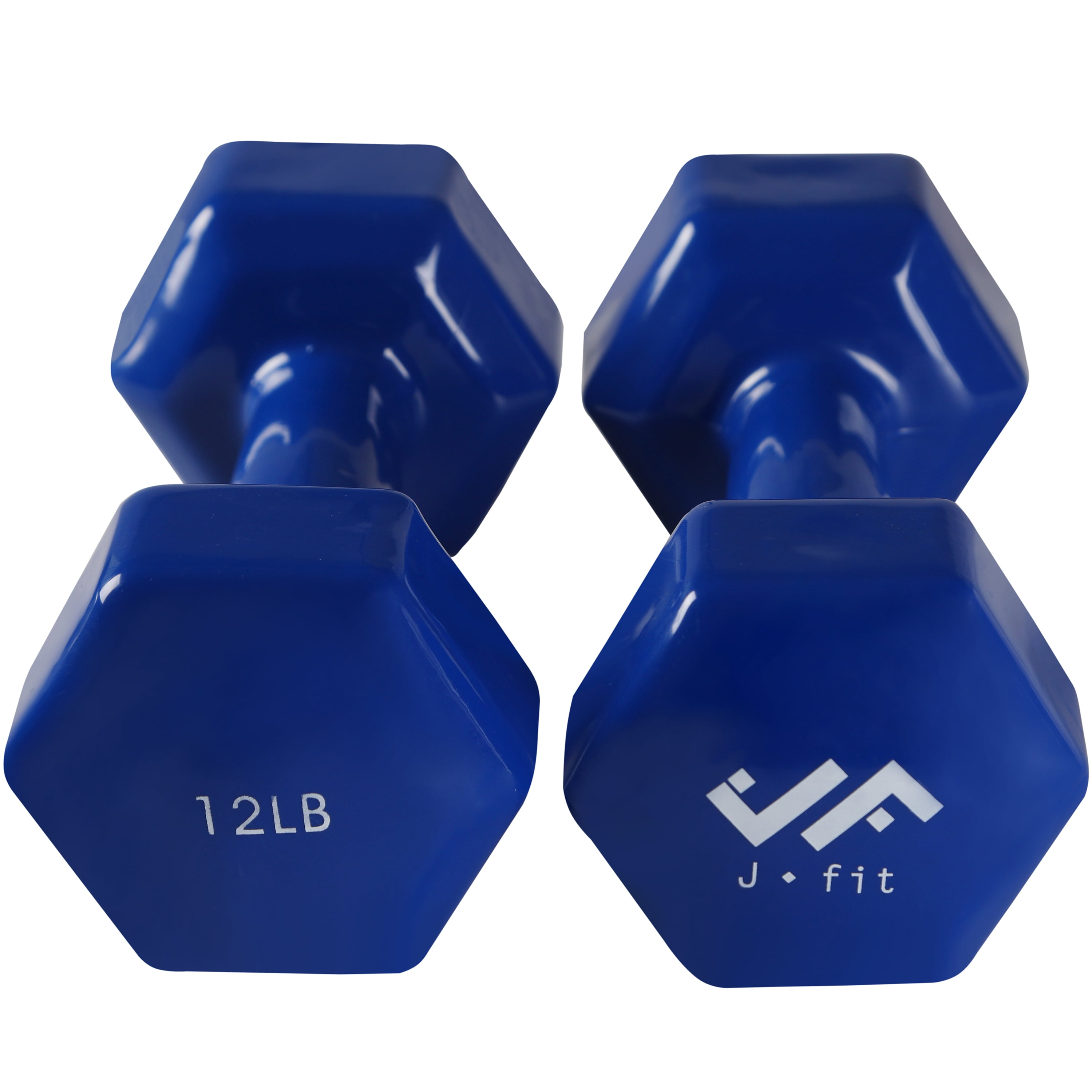 JFIT Dumbbell Pairs or Sets – Neoprene & Vinyl Coated Hand Weights for ...