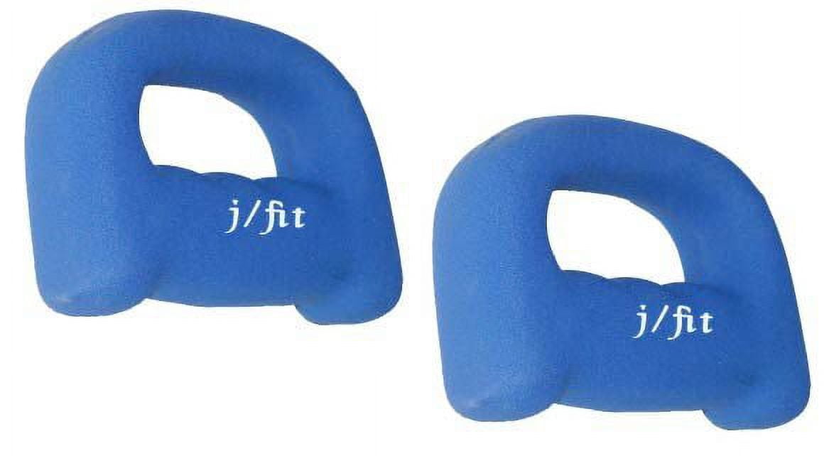 j/fit 1lb Neoprene Grip Dumbbell for Aerobic Exercise, Walking, Jogging ...