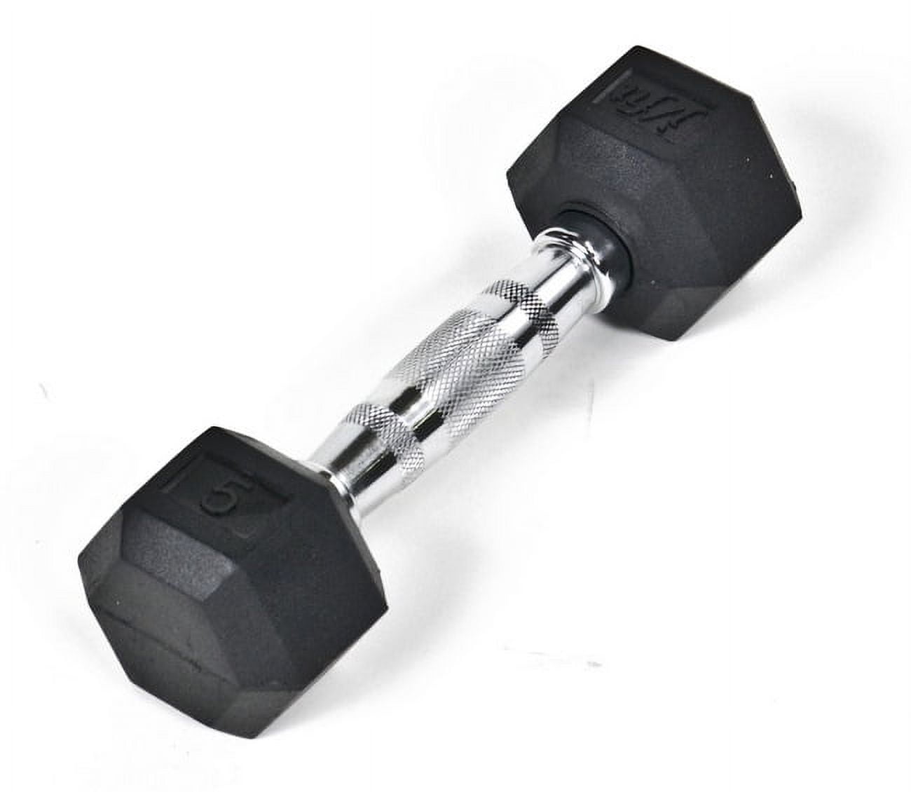 JFIT, 7lb Rubber Hex Dumbbell, Single - Walmart.com