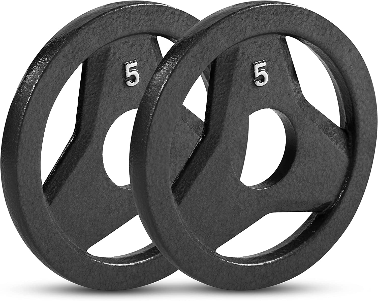 JFIT Olympic 2" Cast Iron Grip Plate OR 2" Rubber Bumper Plates for ...