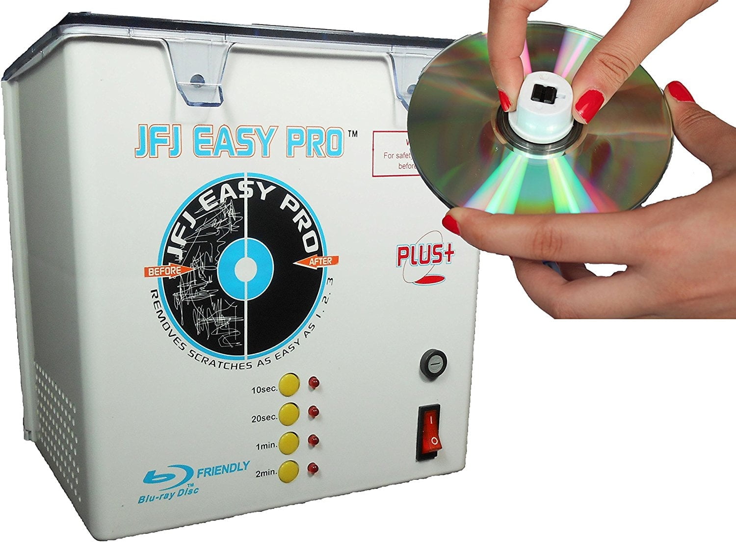 JFJ Easy Pro™ CD/DVD Repair Machine with Push Nut Assembly 110 volt ...