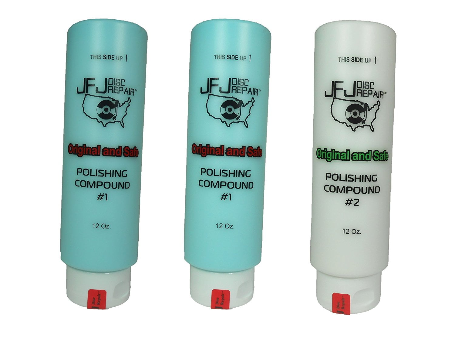 JFJ Polish Compound 3 pack(2 - Blue #1 Compound & 1 - White #2 Compound ...