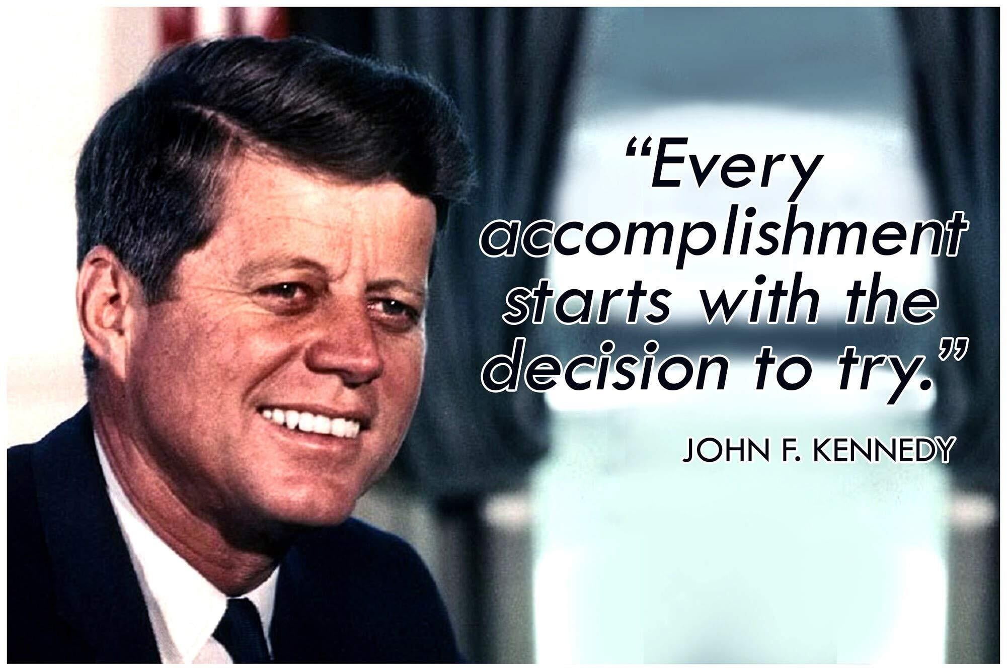 JFK Classroom Quote Poster Decorations Growth Mindset Posters For ...