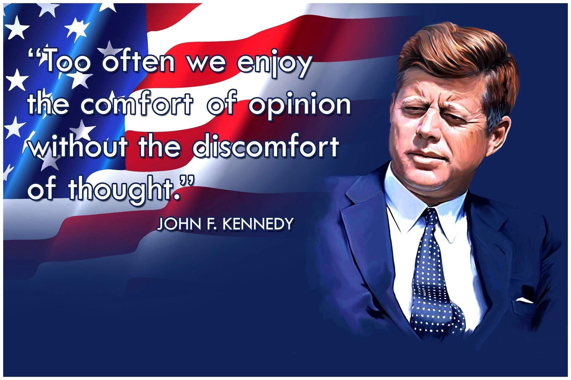JFK Poster Classroom Quote Poster Decorations Growth Mindset Posters ...
