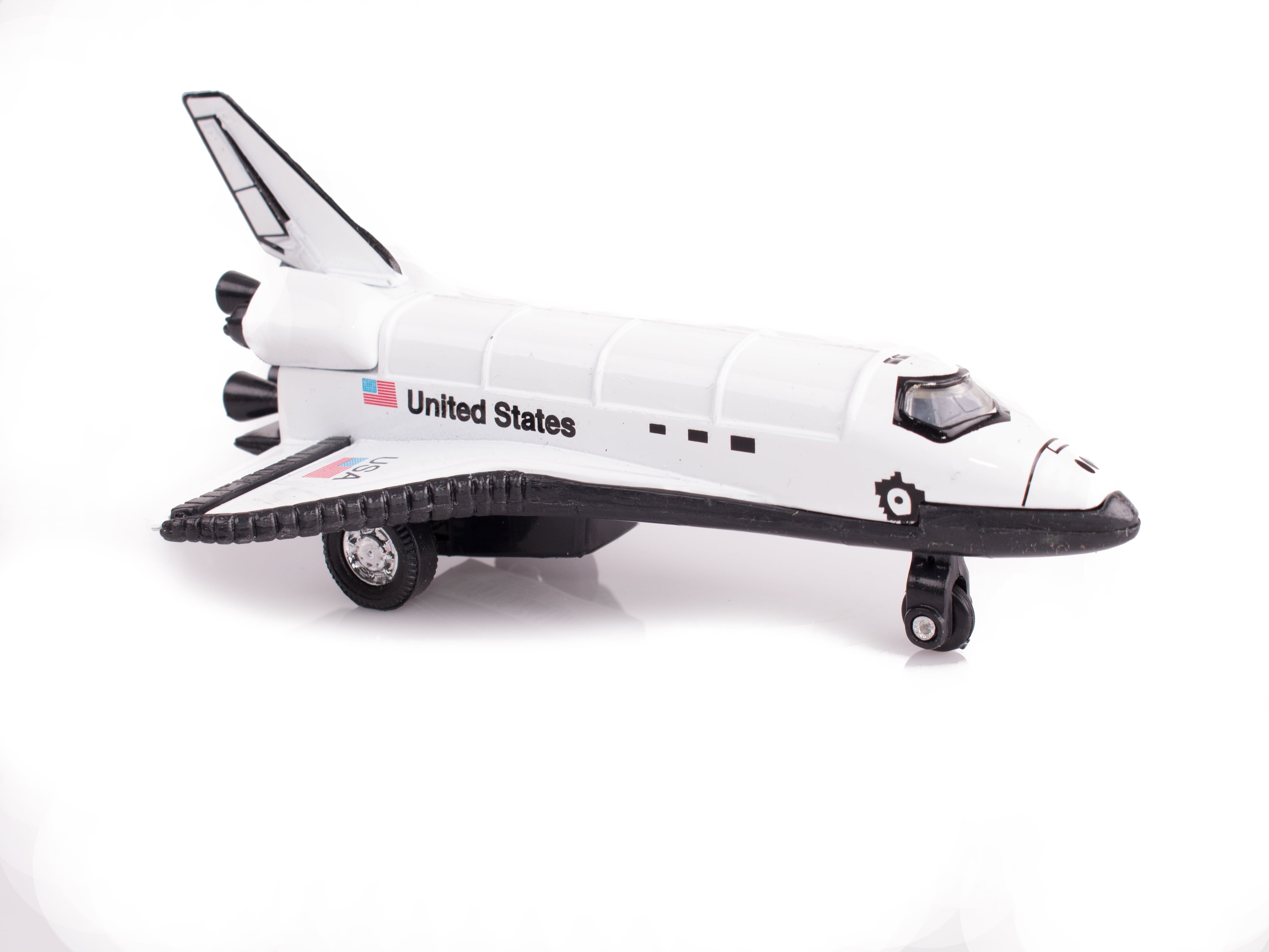 JFL Enterprises Space Shuttle Model, Die Cast Metal, 5 Inches, Pull ...
