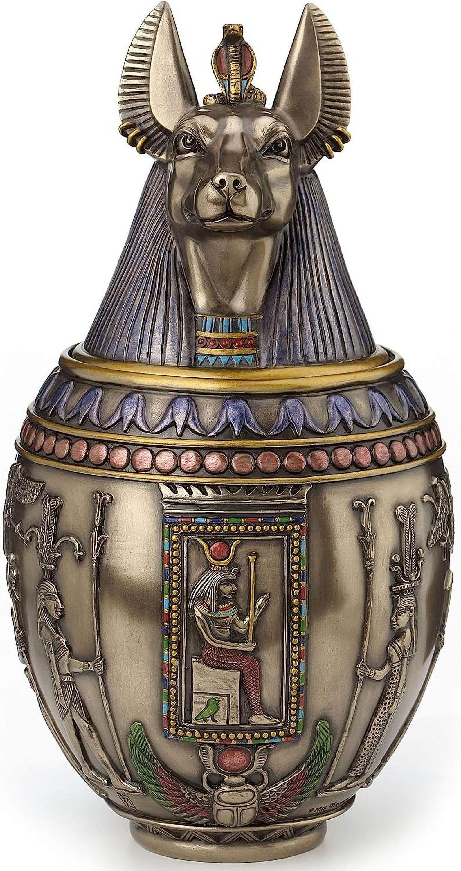 JFSM INC. Rare Egyptian Anubis Dog Memorial Urn Canopic Jar - Walmart.com