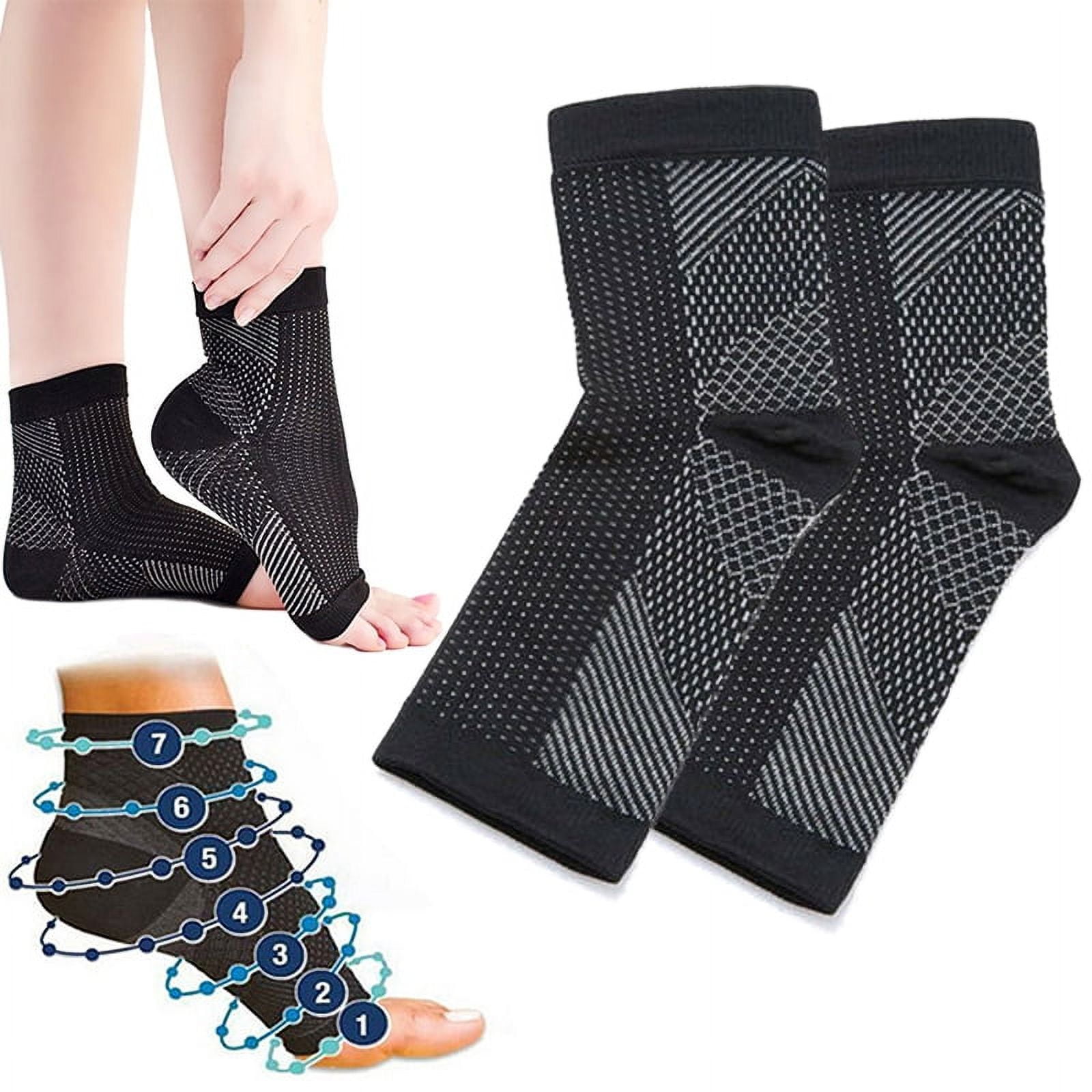 JFY 2/3/4 Pair Plantar Fasciitis Compression Socks | Ankle Sleeves for ...