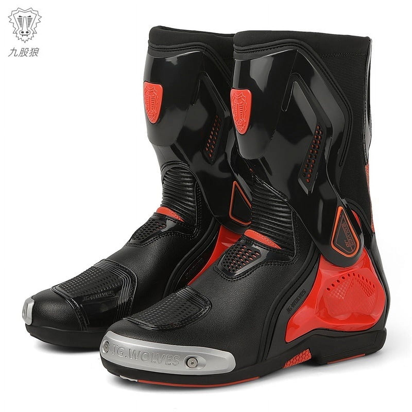 JG WOLVES professional men's and women's motorcycle riding boots road ...