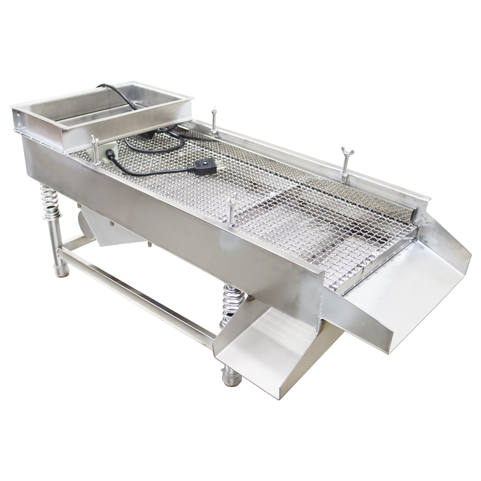 JG30-75 Linear Vibrating Screen Electric Sifter Sieve One Layer One ...