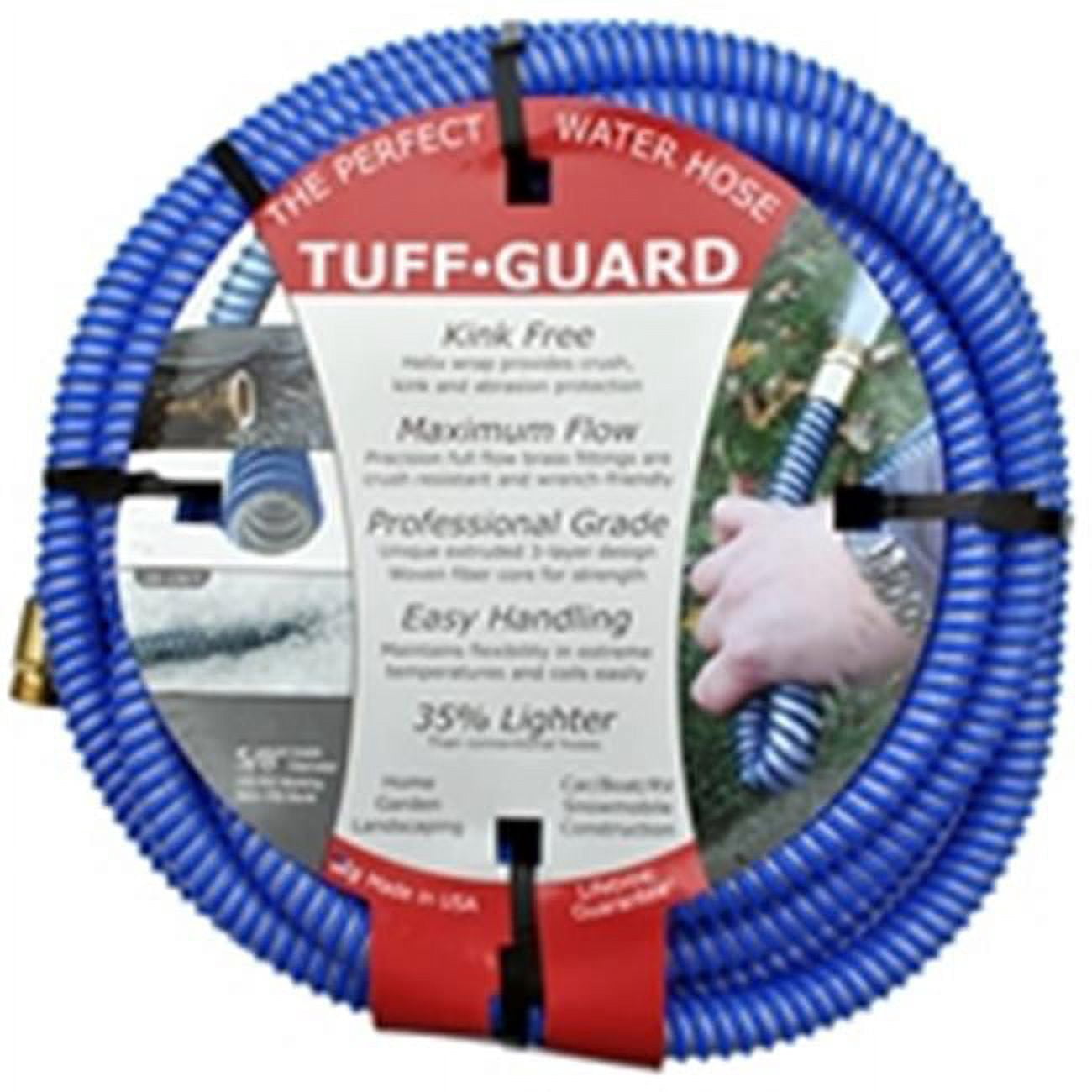 JGB TUFF GUARD .62 inch x 50 ft. Green Garden Hose - Walmart.com