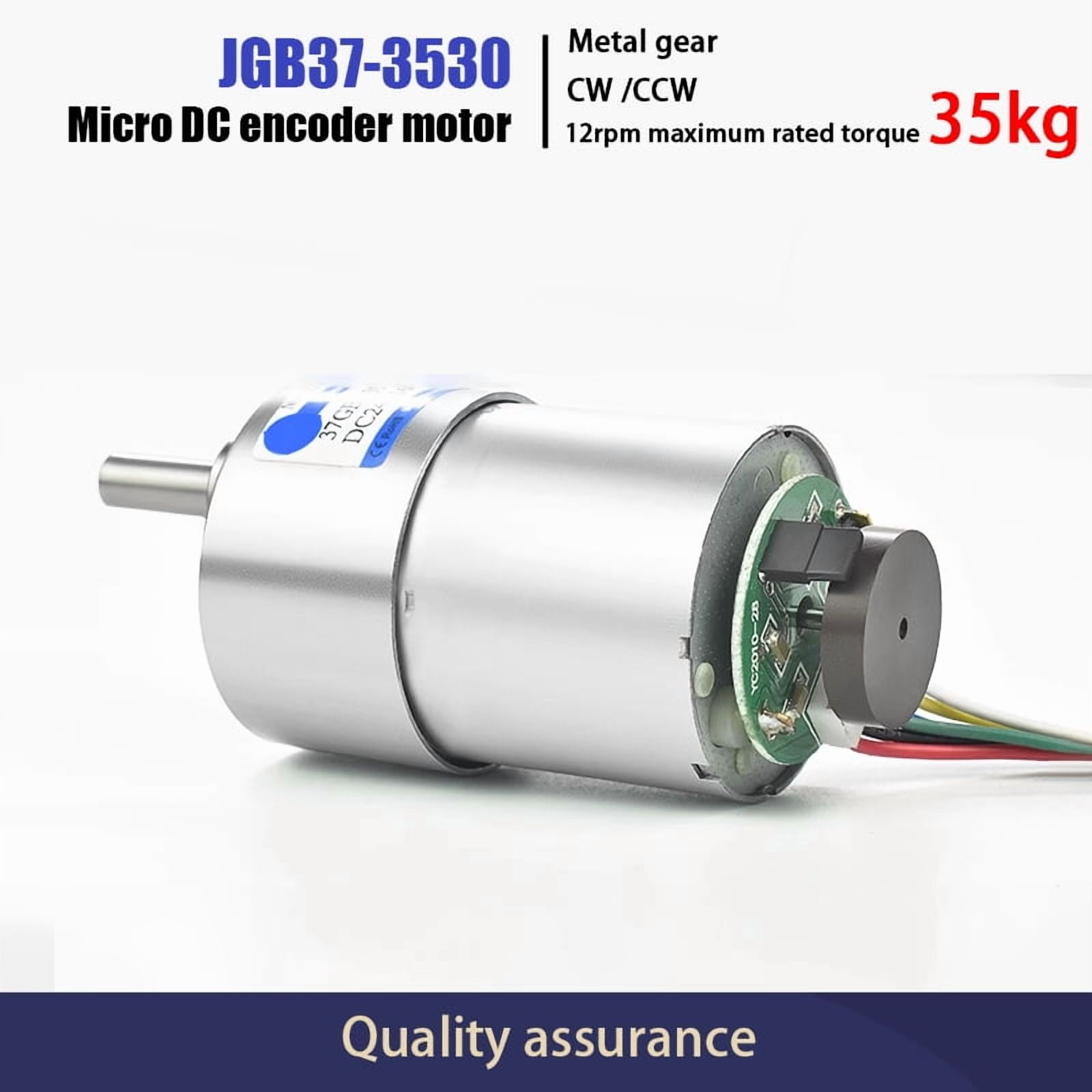 JGB37-3530 miniature high-speed DC speed motor, small gear motor 12V24V ...
