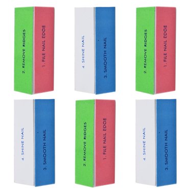 Maryton 4-Way Nail Buffer Block, Nail Art Manicure Pedicure Tool, 4 Pcs ...