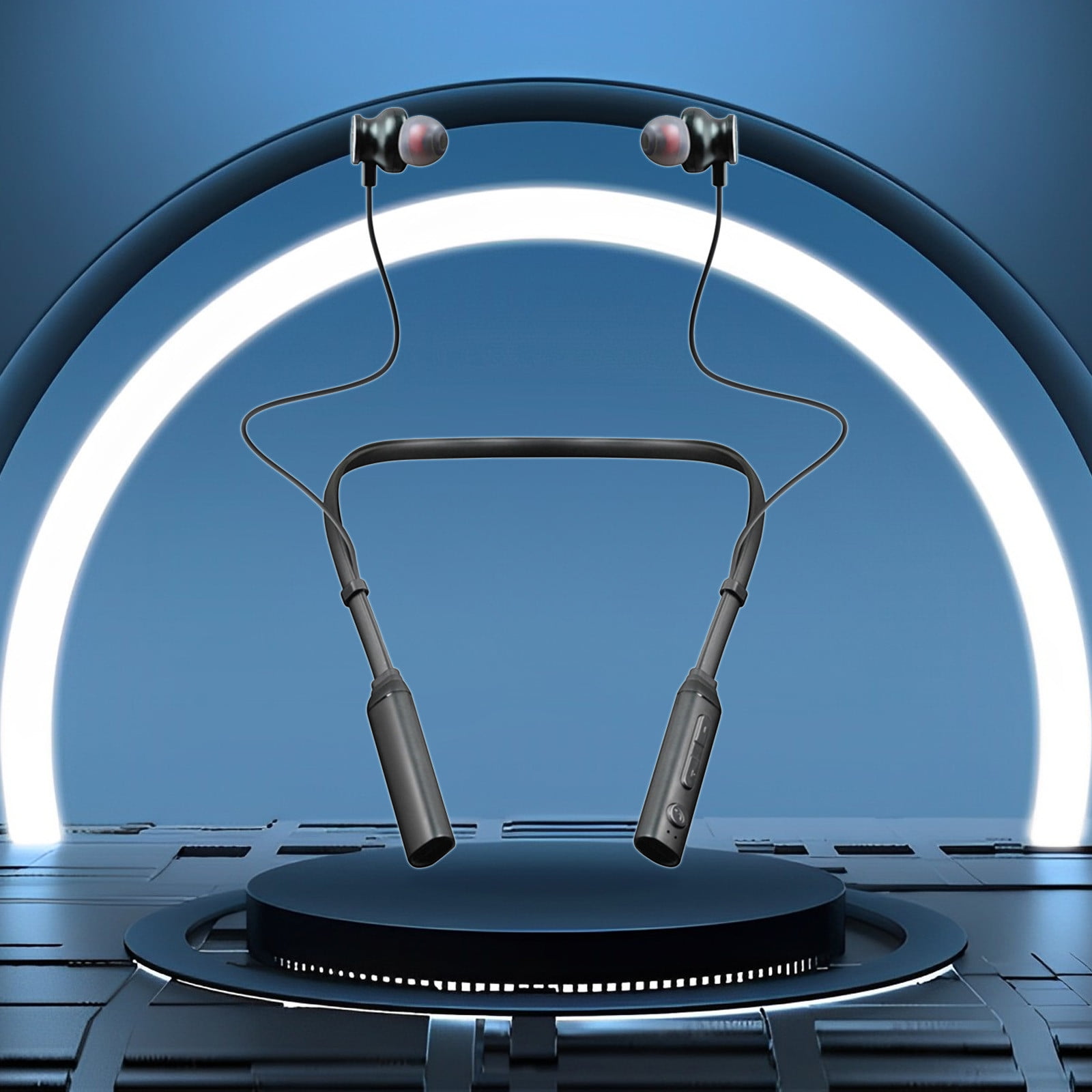 JGF844 5.3 Bluetooth Earphones, Wireless Sports Neck Hanging, Neck ...