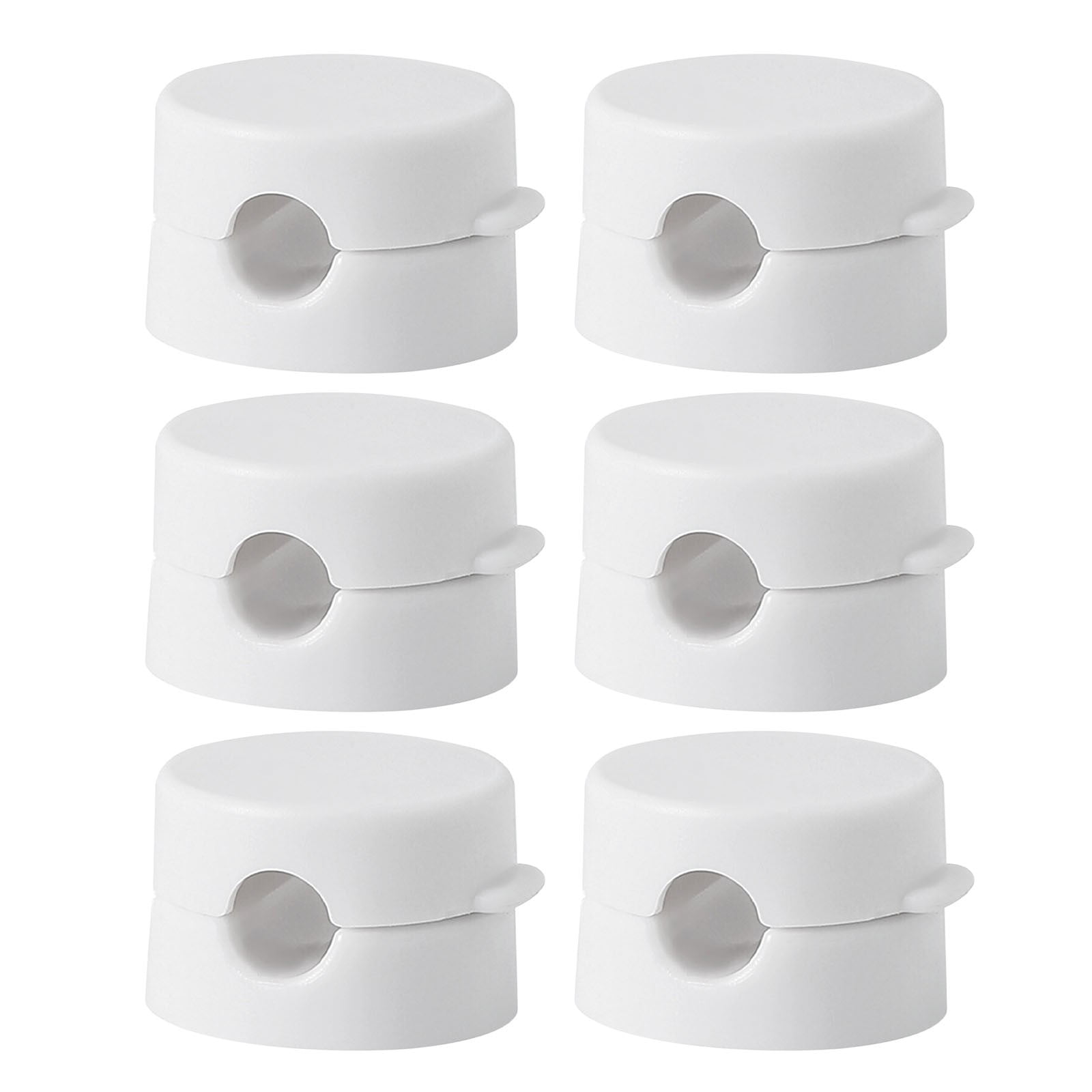 JGF844 Magnetic Desktop Cable Wire Hub 6pcs Adhesive Cable Management ...