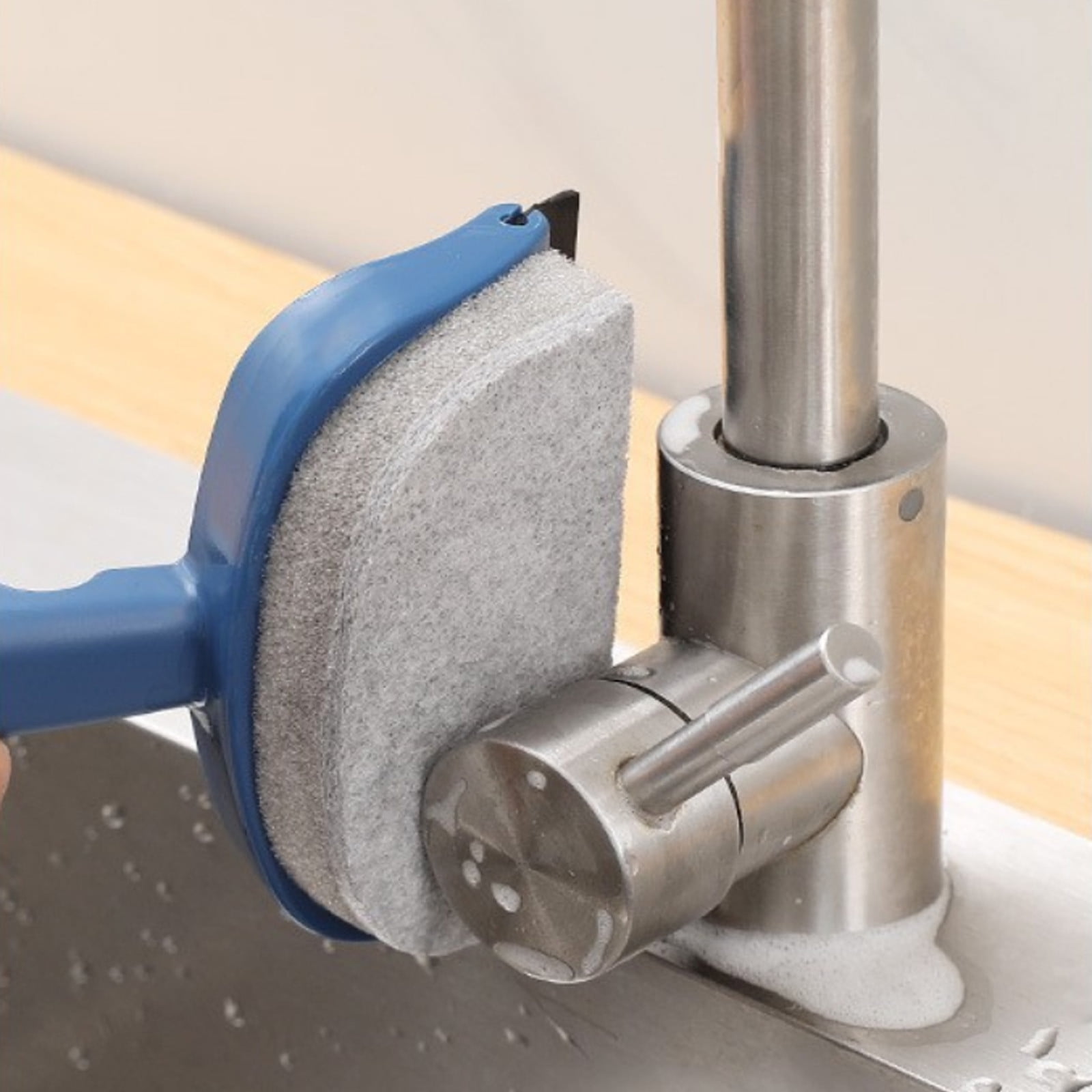 JGF844 Kitchen Sink Multifunctional Cleaning Brush Glass Scraper Two-in ...