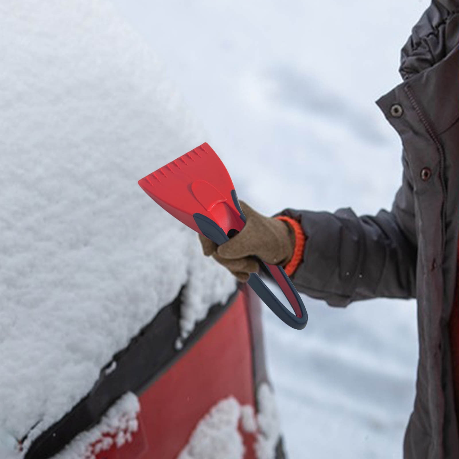 JGF844 Car Water Scraper Snow Shovel Ice Defrost Shovel Short Snow ...