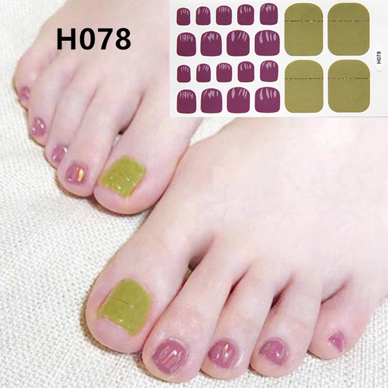 JGF844 Clearance Deals! Foot Stickers Foot Nail Stickers For Female DIY ...