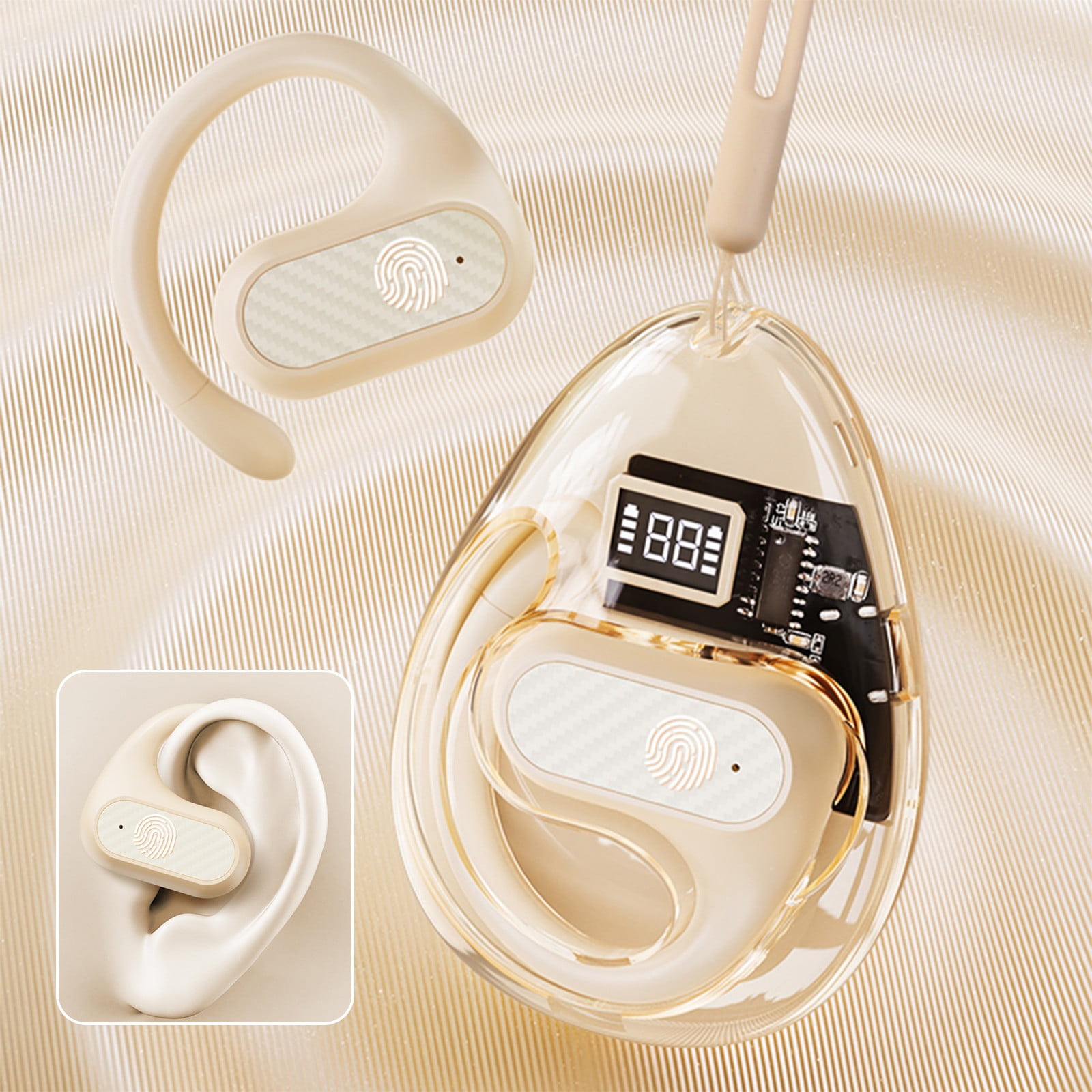 JGF844 Wireless Earbuds Bluetooth Headphones 48hrs Play Back Sport ...