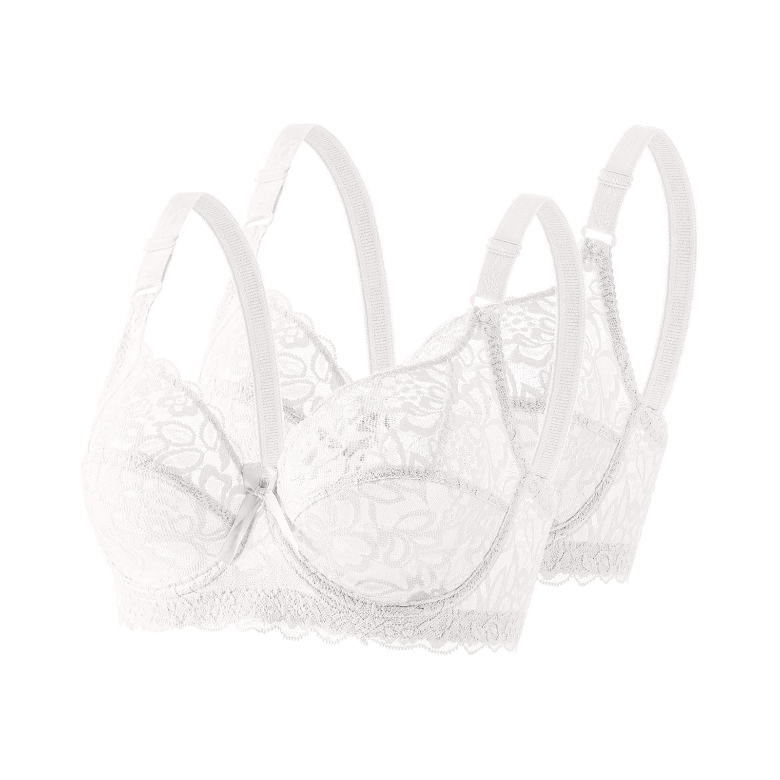 JGGSPWM 2PC Lingerie for Women's Lace Underwire Bra Sheer See Through ...