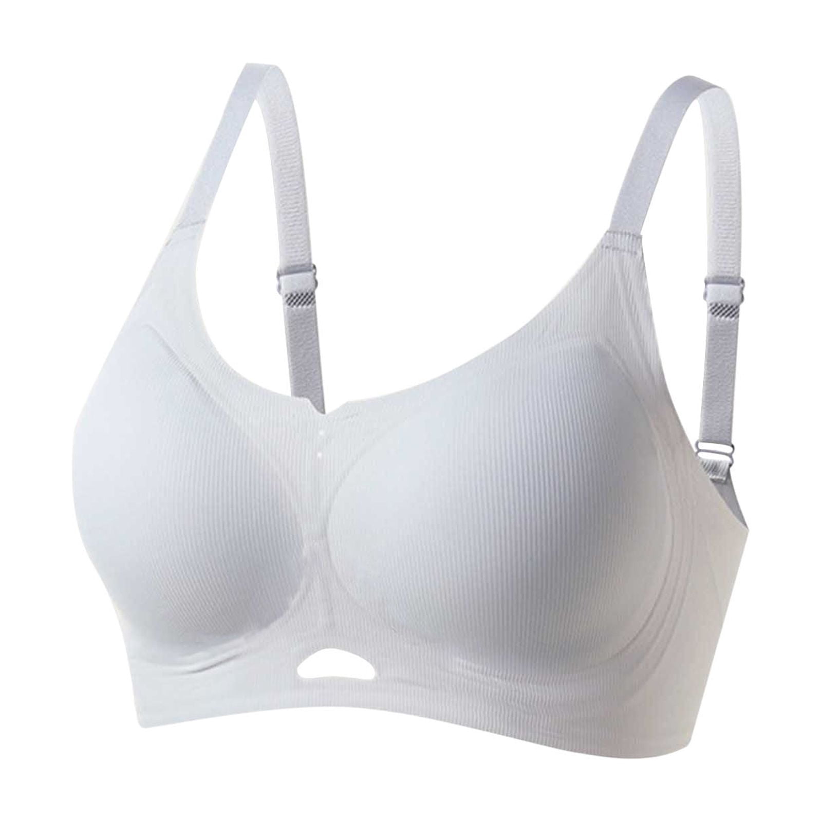 JGGSPWM Soft Wireless Bra Comfortable Seamless Full Coverage Push Up ...