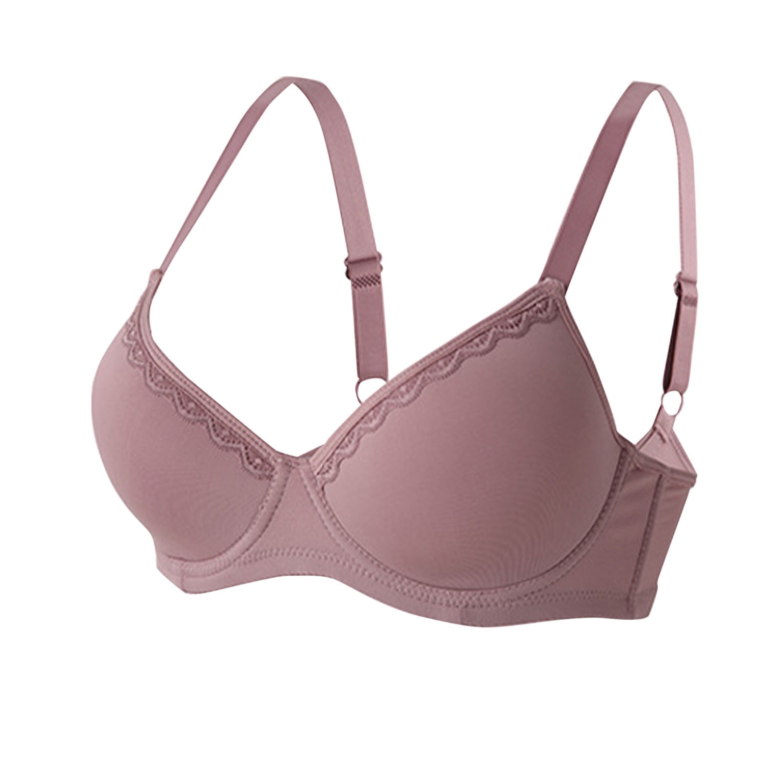 JGGSPWM Underwire Bras for Women Full Coverage Supportive Seamless Back ...