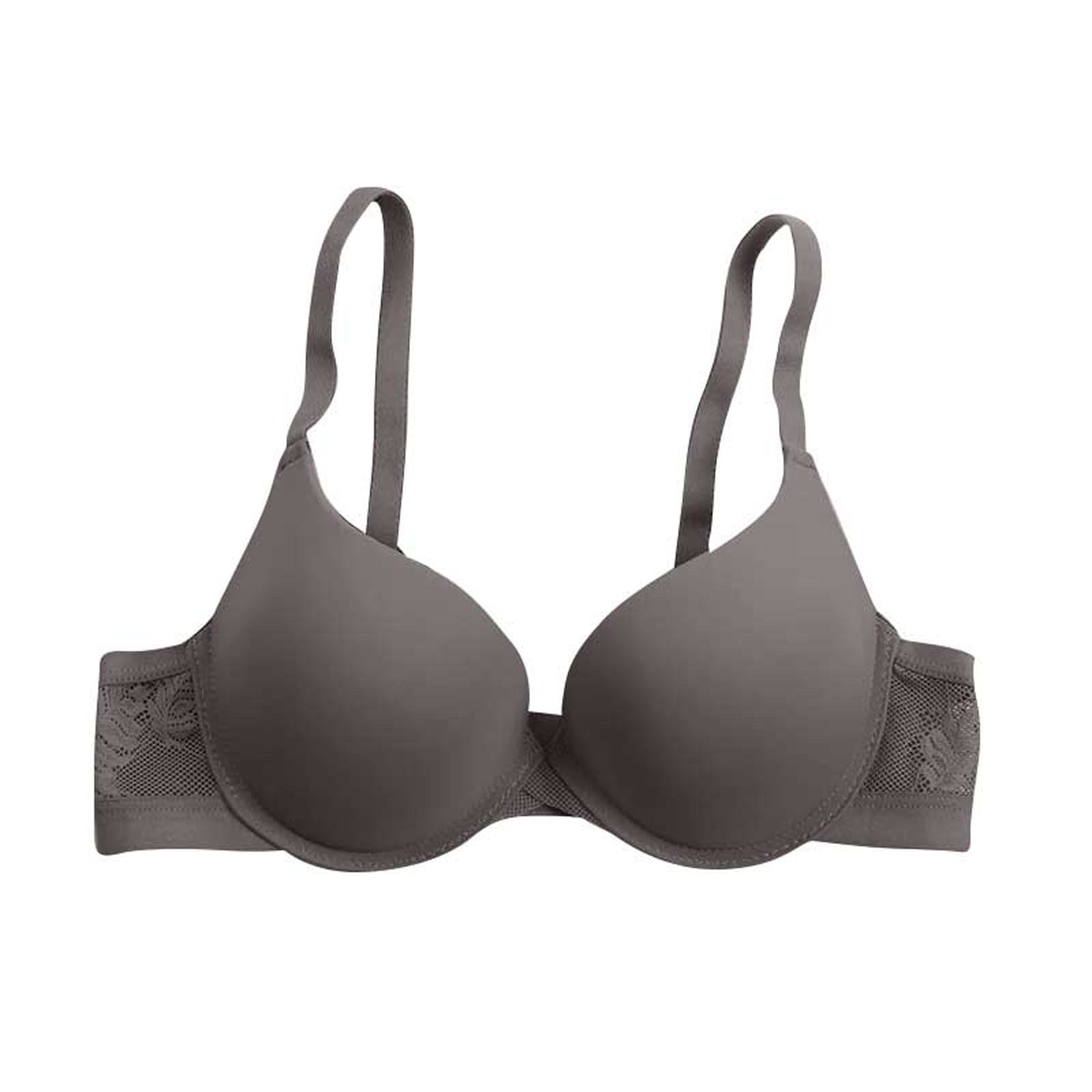 JGGSPWM Women's Lace-Trimmed Underwire Bra with Adjustable Straps ...
