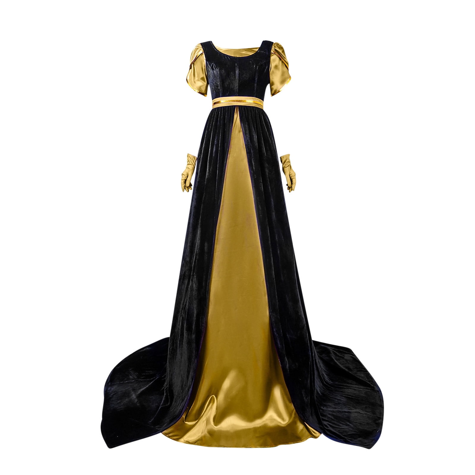 JGGSPWM Women's Satin Sash Kate Sharma Gown Empire Waist Renaissance ...