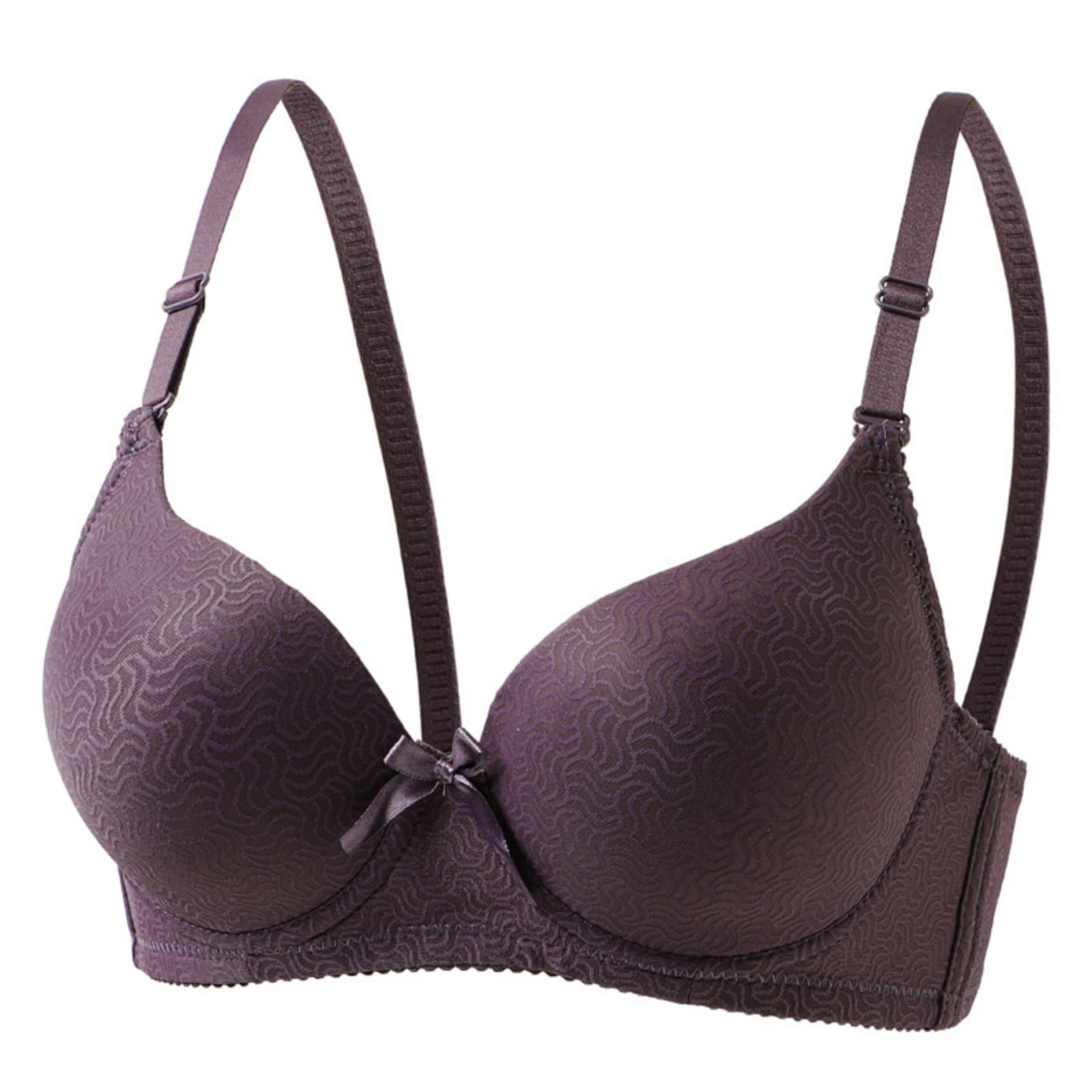 JGGSPWM Women's Thin Gathered Underwire Bras Comfort Adjustable Strap ...