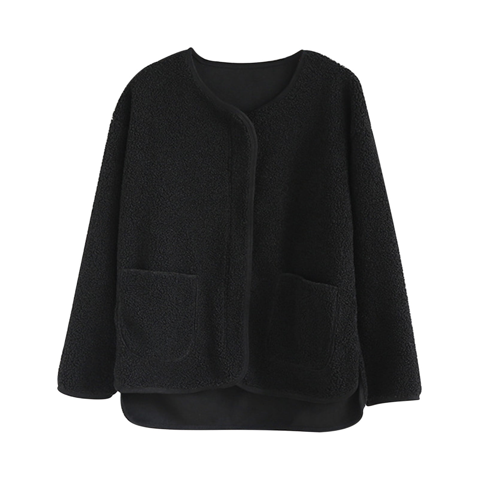 Jggspwm Womens Warm Coats Thicken Sherpa Lined Pullover Long Sleeve