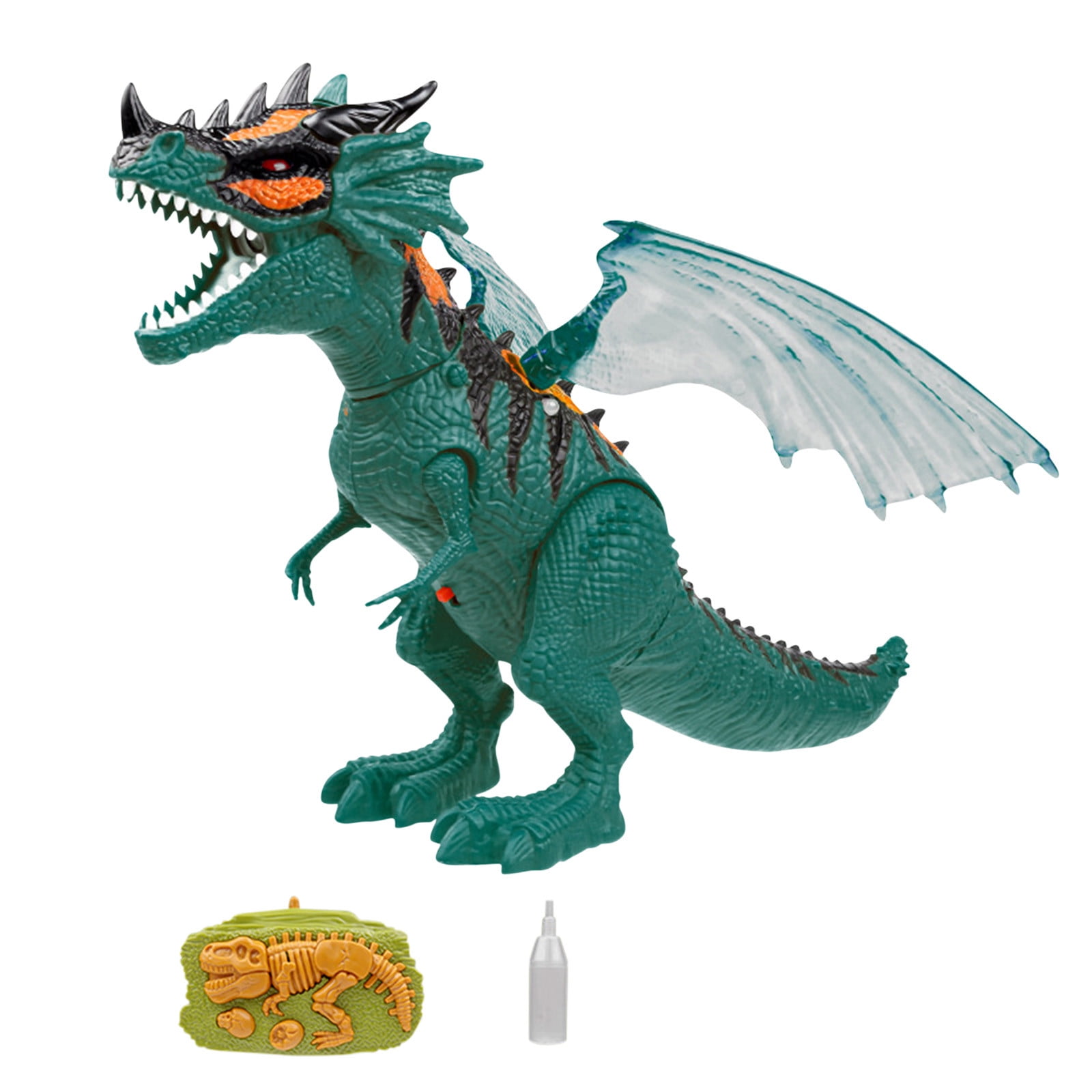 JGJJUGN 24G Remote Controlled Dinosaur Toy with Lights, Sound, and ...