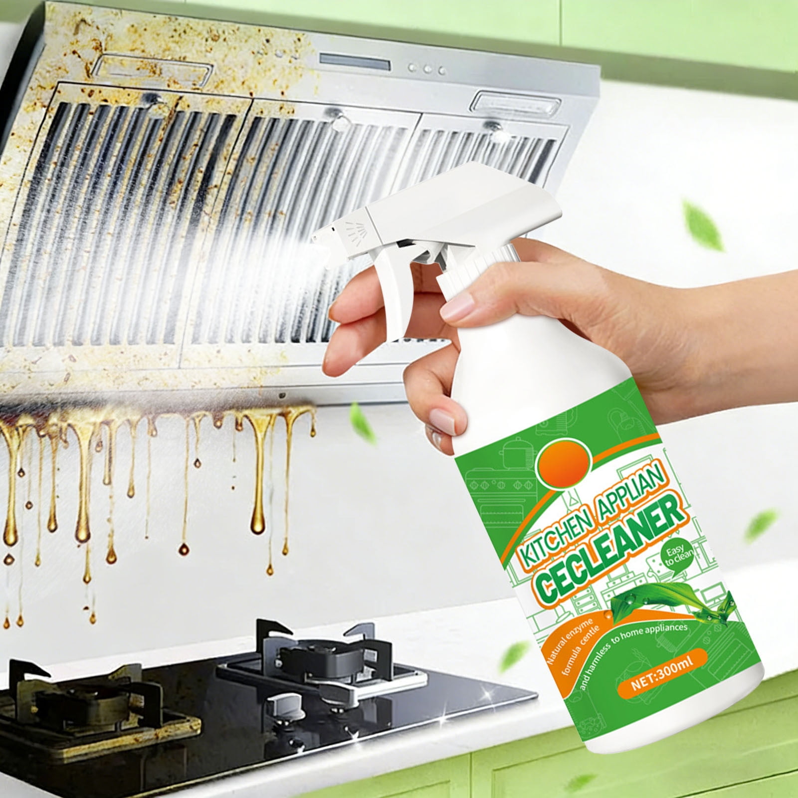 JGJJUGN 300ml Multi-Purpose Kitchen Cleaner Spray, Deep Degreaser for ...