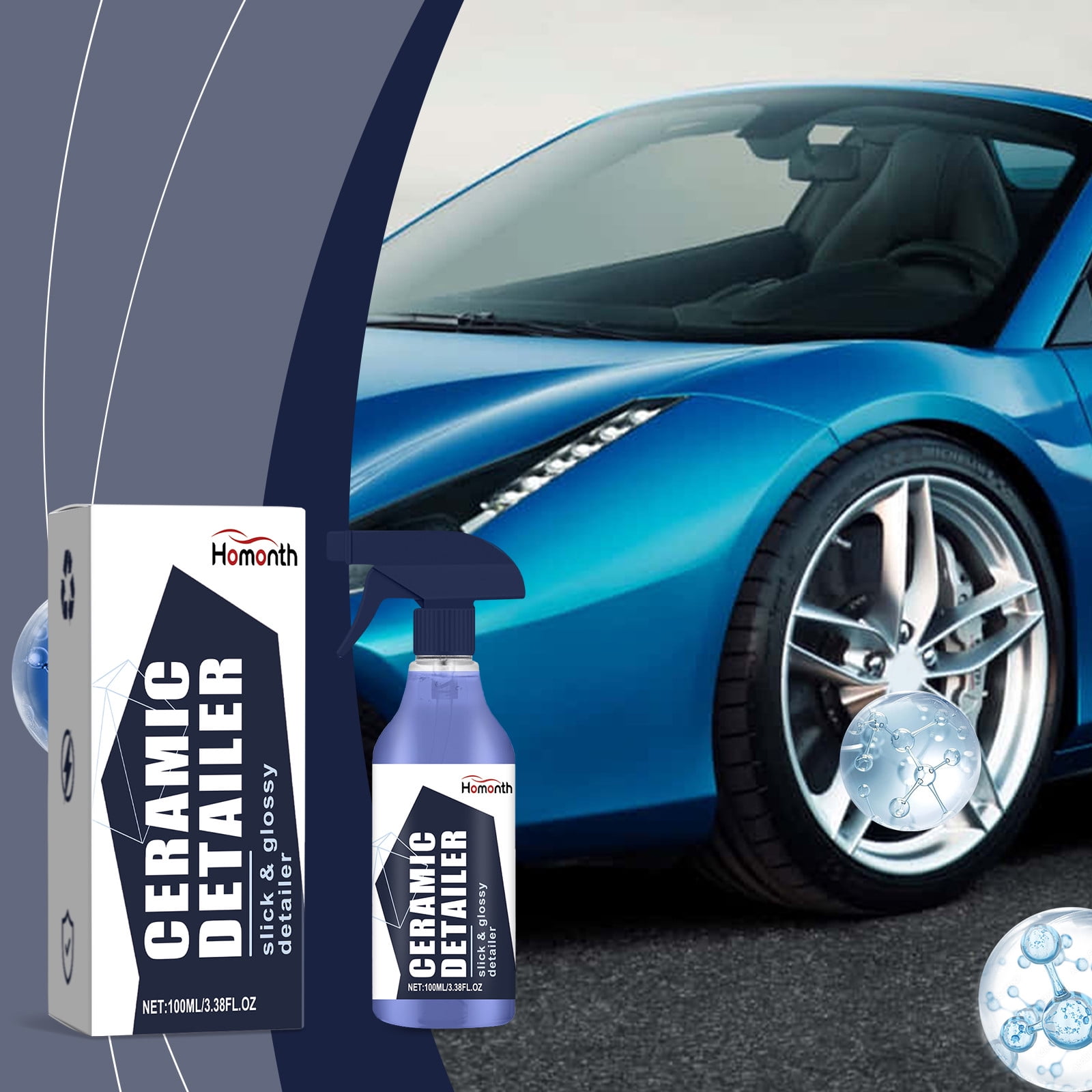 JGJJUGN Automotive Ceramic Coating Spray Paint 100ml - Hydrophobic ...