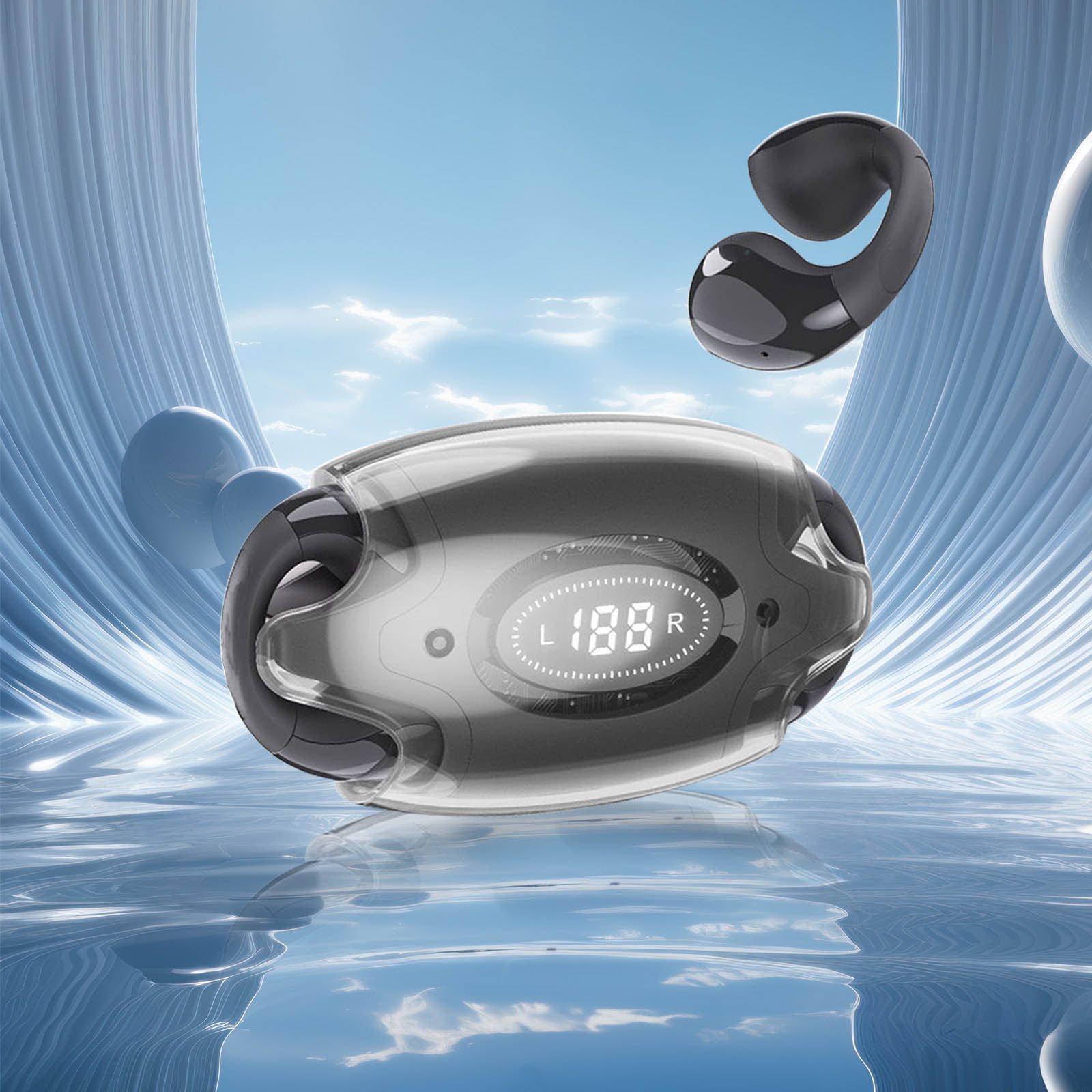 JGJJUGN Comfortable Open Design Wireless Bluetooth Headset with Noise ... JGJJUGN Comfortable Open Design Wireless Bluetooth Headset with Noise ...