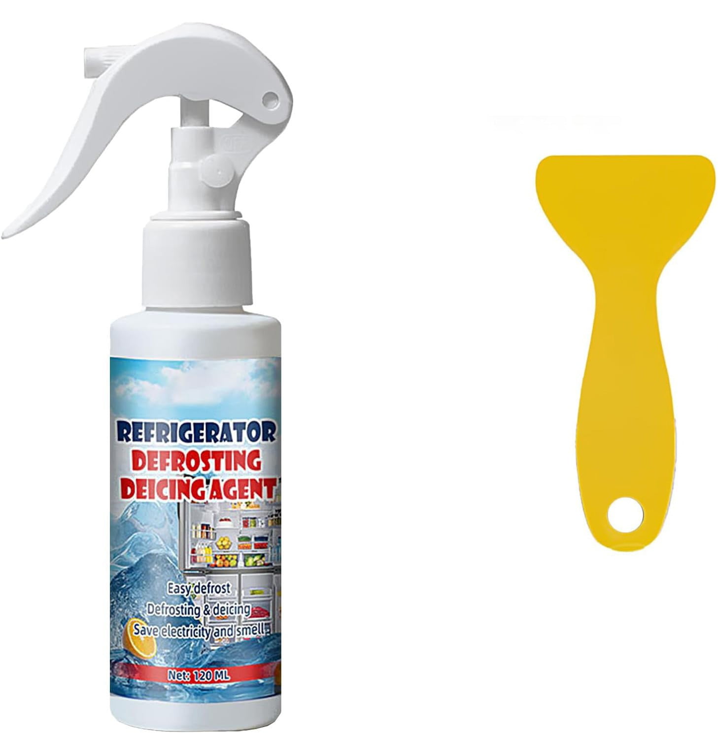 JGJJUGN Cooler Cleaner Freezer Spray 120ml - Food Safe Ice Melt & Frost ...