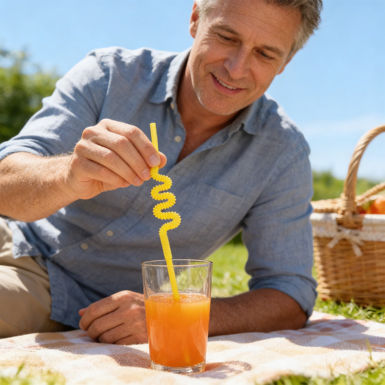 JGJJUGN Flexible Corrugated Straws, Expandable Drinking Straws, Party ...