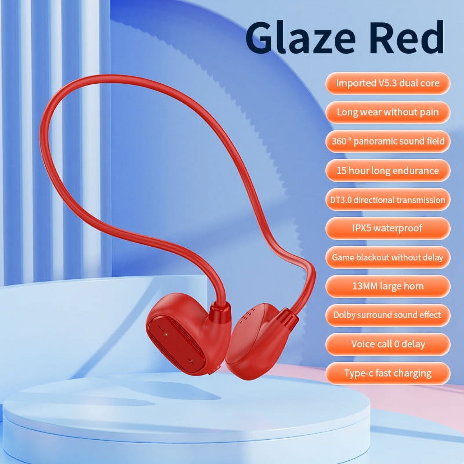 JGJJUGN Introducing New Conduction Earphones: Open-Ear Design with Ear ... JGJJUGN Introducing New Conduction Earphones: Open-Ear Design with Ear ...