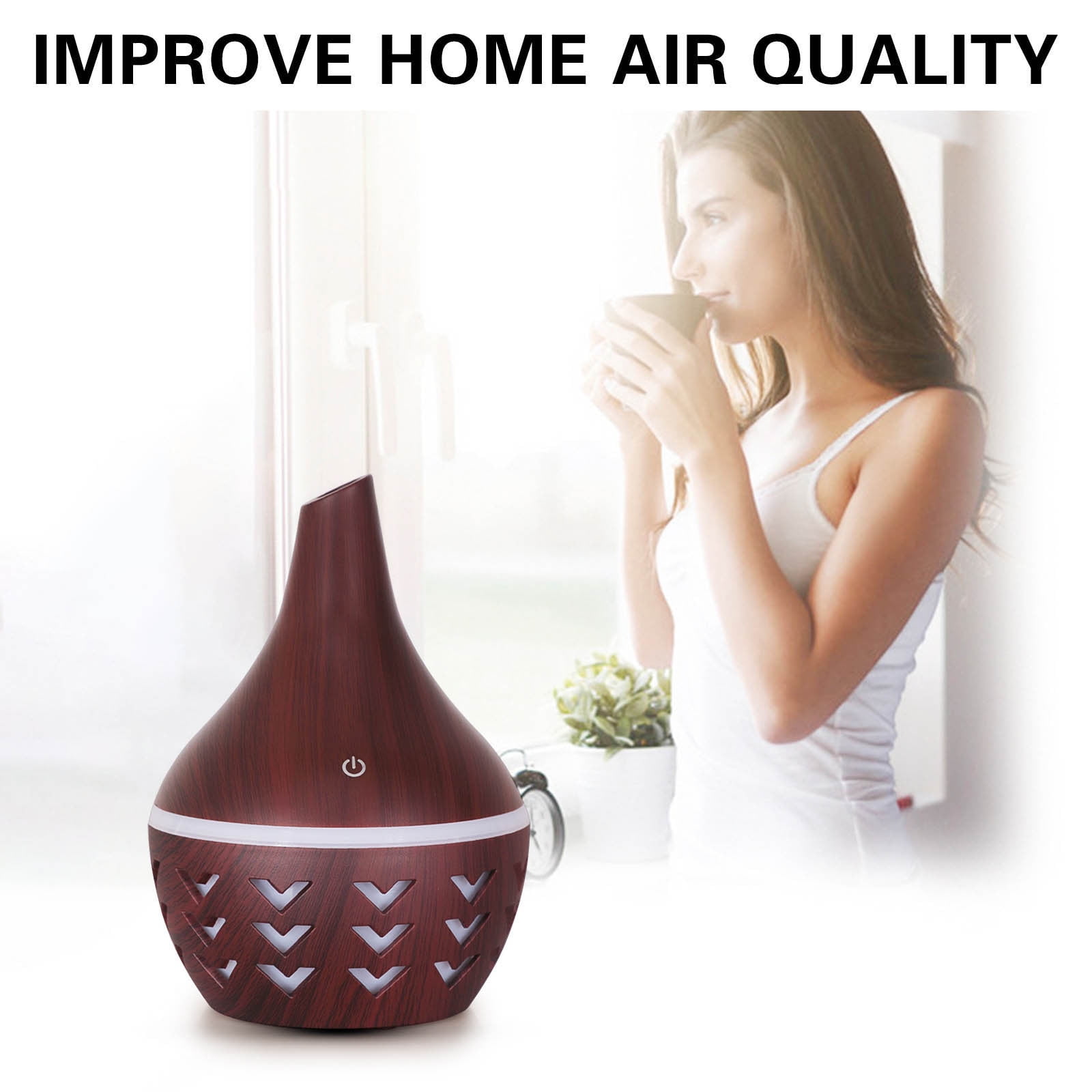 JGJJUGN LED Essential Oil Diffuser: For Aromatherapy and Humidifying ...