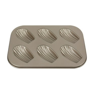 CHEFMADE Madeleine Mold Cake Pan, 12-Cavity Non-Stick Heart-Shaped ...