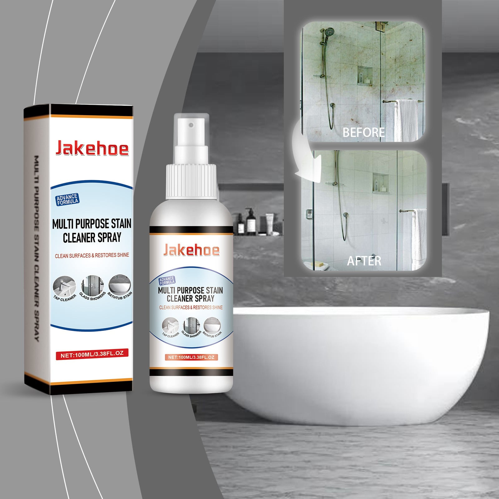 JGJJUGN Multipurpose Stain Cleaning Spray Powerful Stain Remover Oil ...