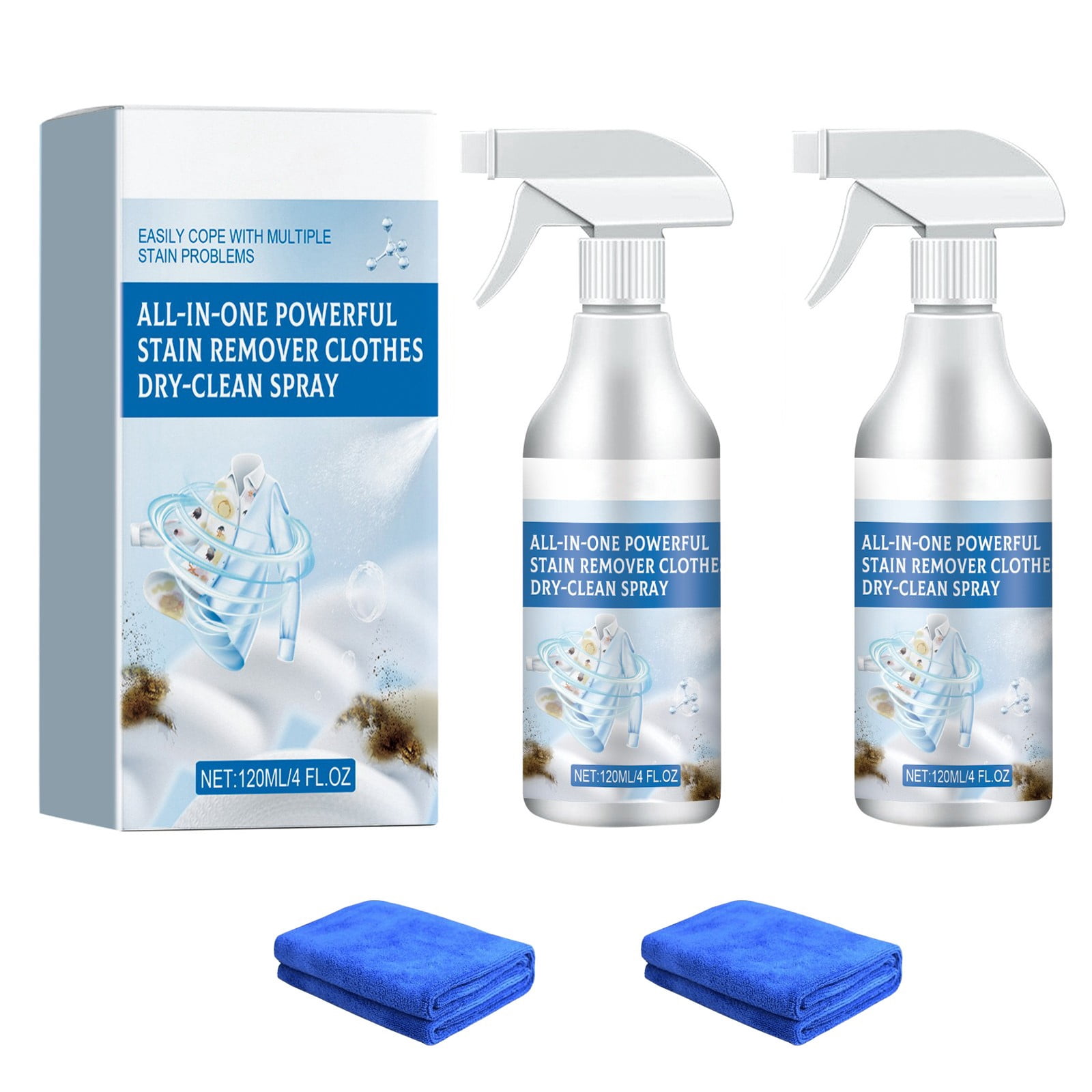 JGJJUGN Powerful Stain Removing Dry Cleaning Spray for Clothes ...