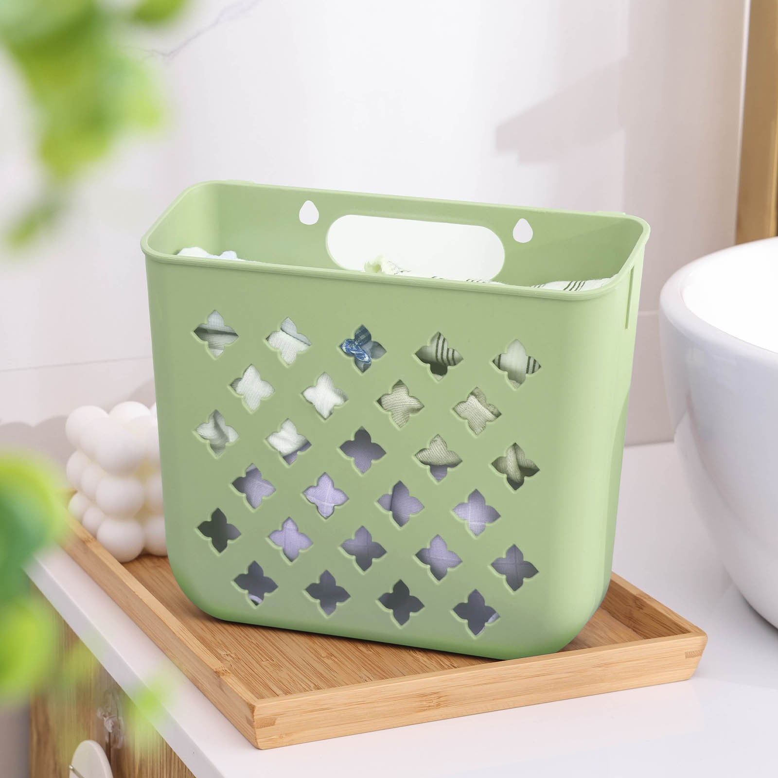 JGJJUGN Space-Saving Foldable Laundry Basket with Sturdy Handles for ...