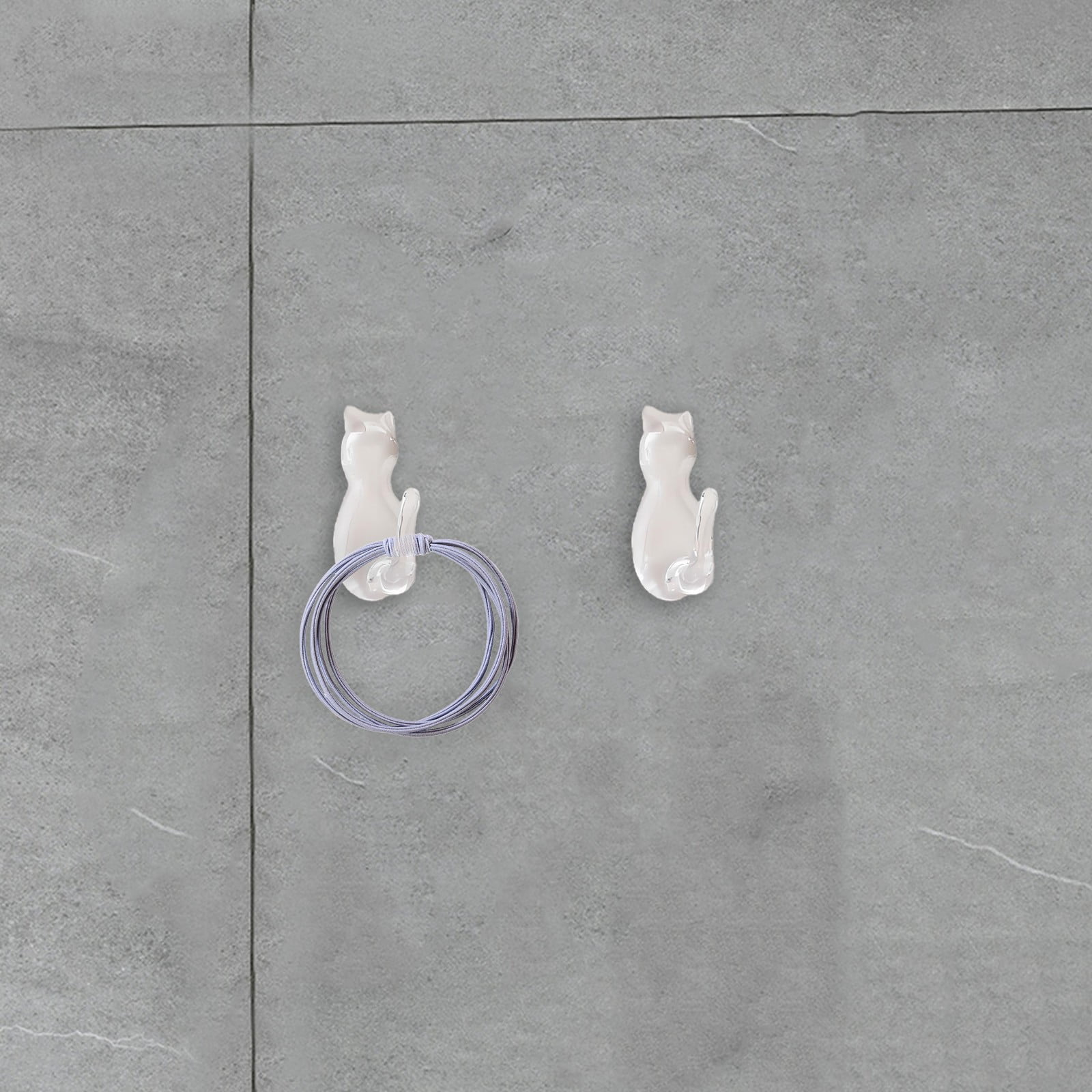 JGJJUGN Transparent Cat Tail Hooks, No Drill Strong Adhesive ...