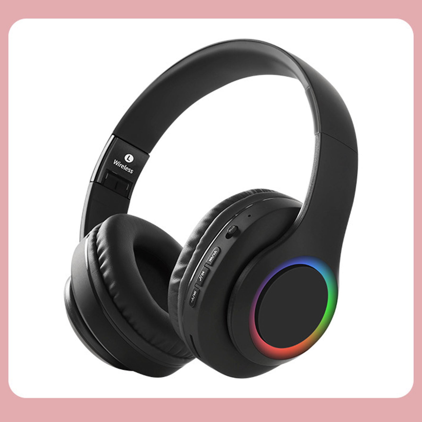 JGJJUGN Wireless Bluetooth Headset with Colorful Breathing Light ...