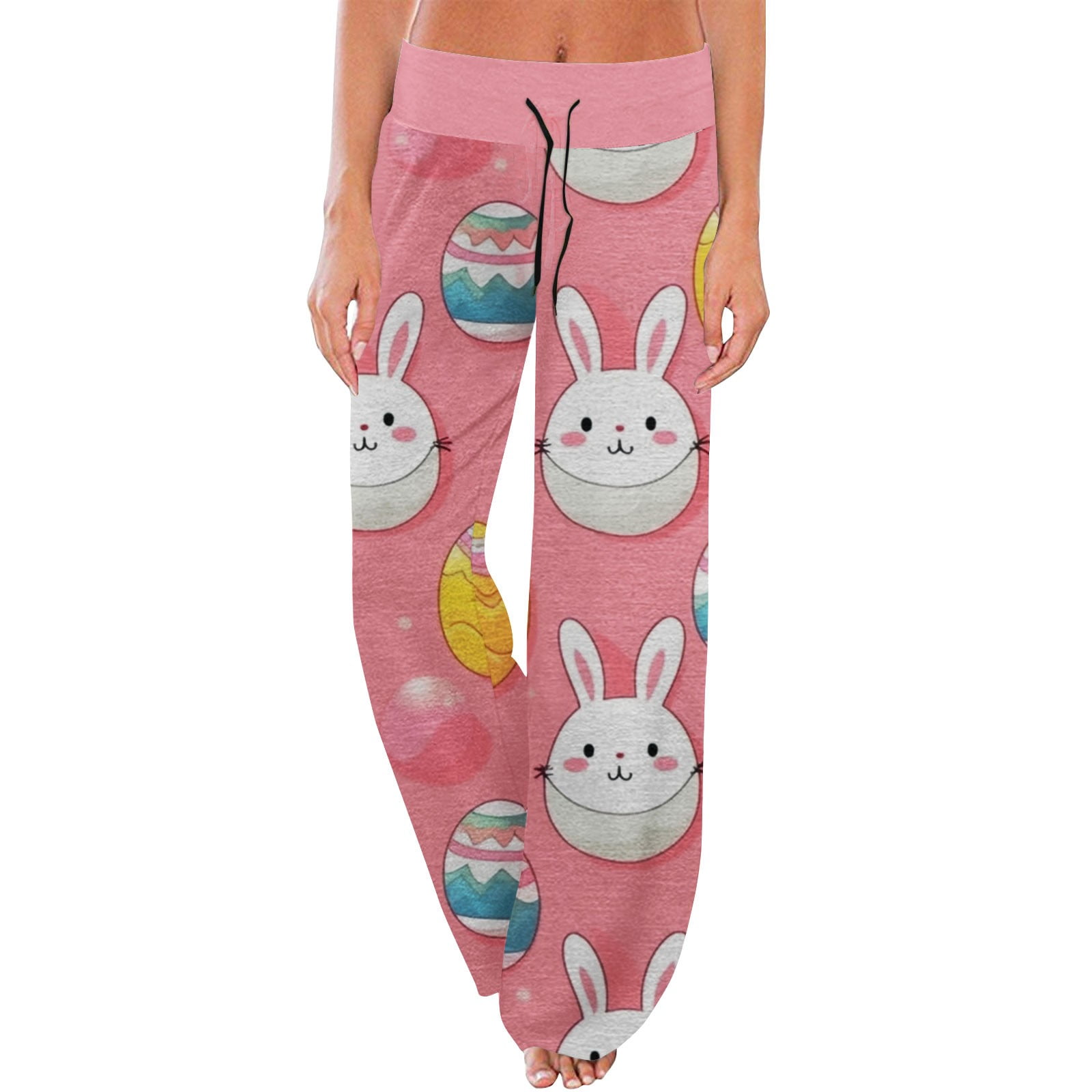 JGNGSHN Easter Bunny Pajama Pants for Women Soft Sleepwear Elastic ...