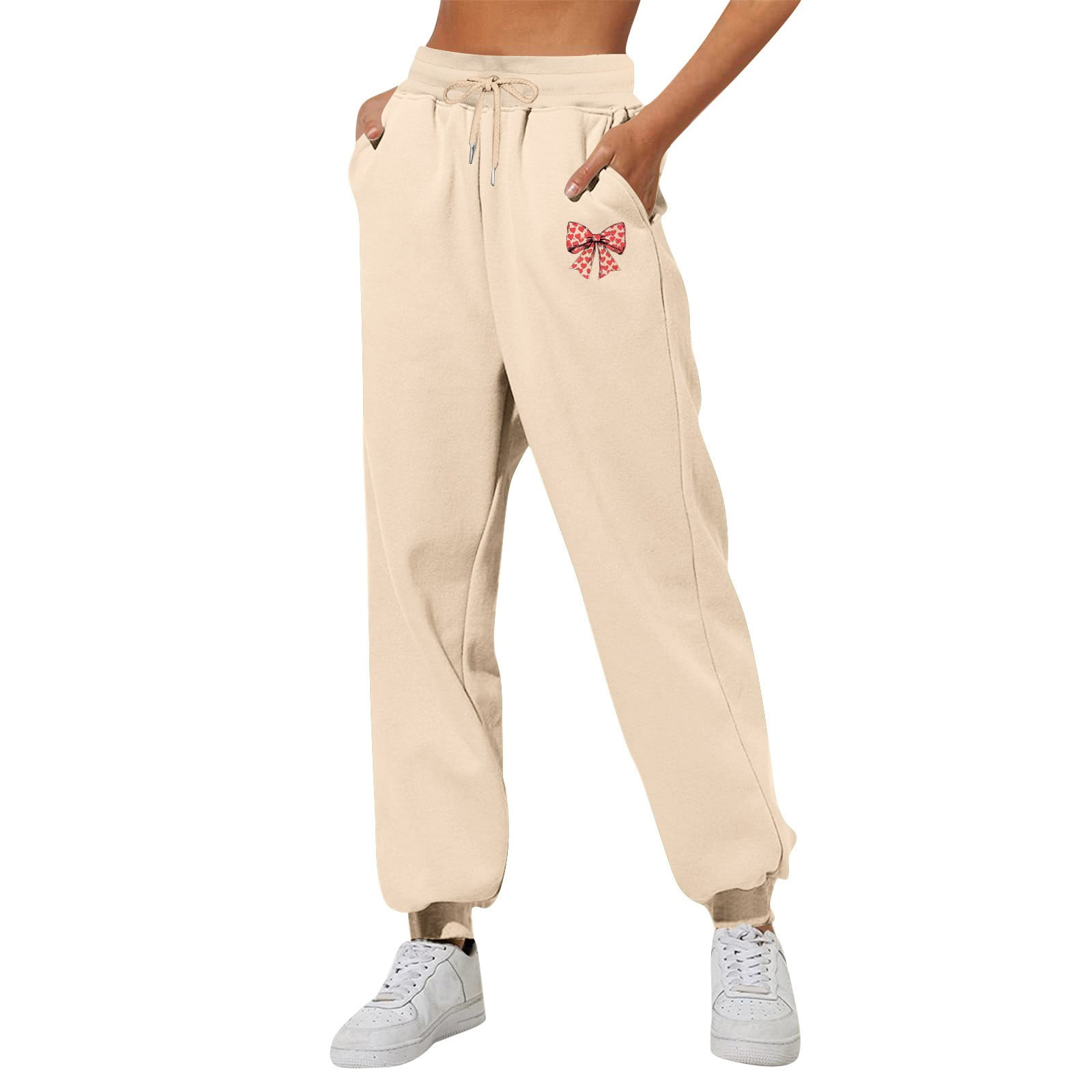 JGNGSHN Men's Sweatpants Drawstring Sweat Pants Print Casual High Waist ...