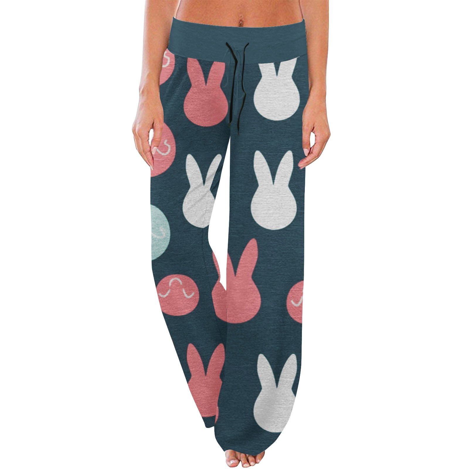 JGNGSHN Womens Easter Bunny Pajama Pants Soft Sleepwear Lounge Pants ...